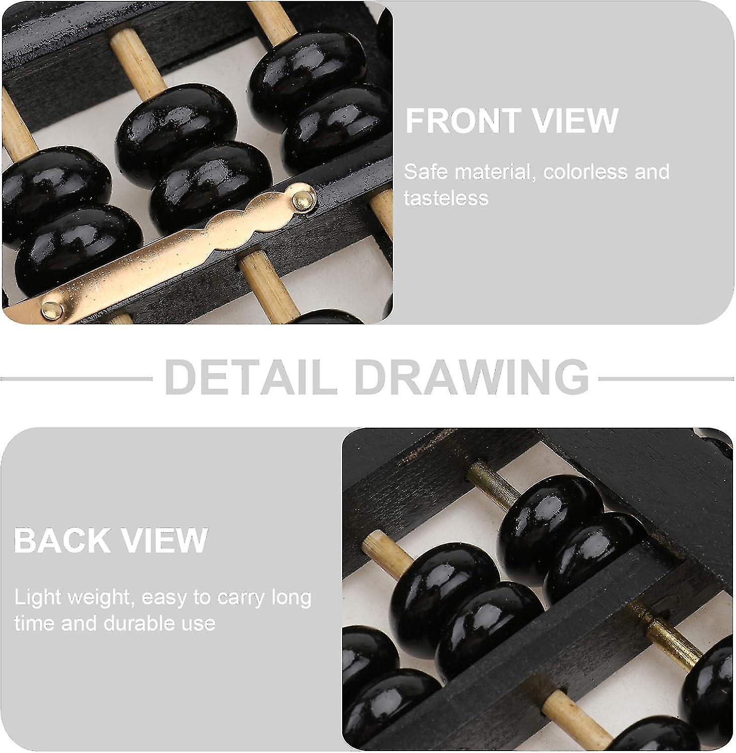 1pc Students Wooden Abacus Chinese Bead Arithmetic Abacus Wooden Math ...