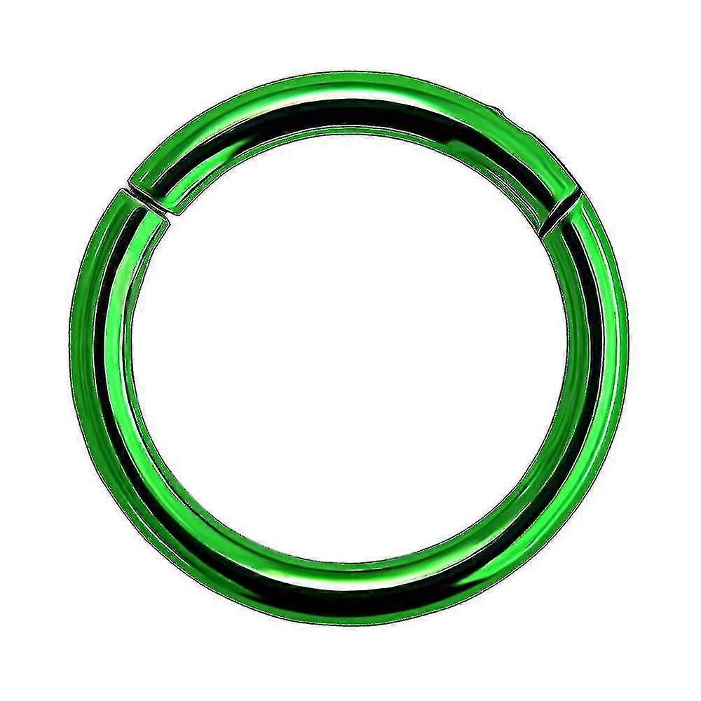 20 Gauge ( 0.8mm ) - 9mm Diameter 316l Surgical Steel Hinged Clicker Segment Nose Ring Piercing ...