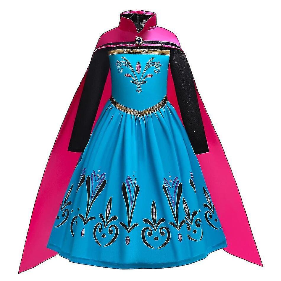 Disney Frozen Elsa Princess Costume Dress Halloween Snow Queen Carnival ...