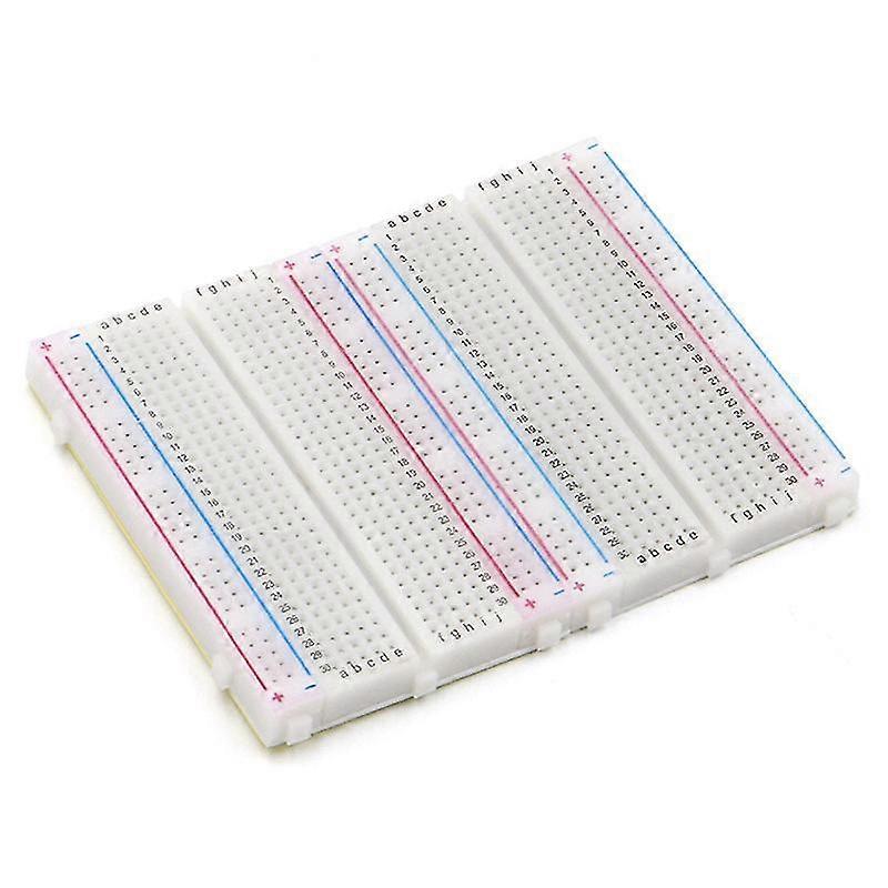 Mini Breadboard 400 Tie Point Interlocking Solderless Prototype Pcb ...