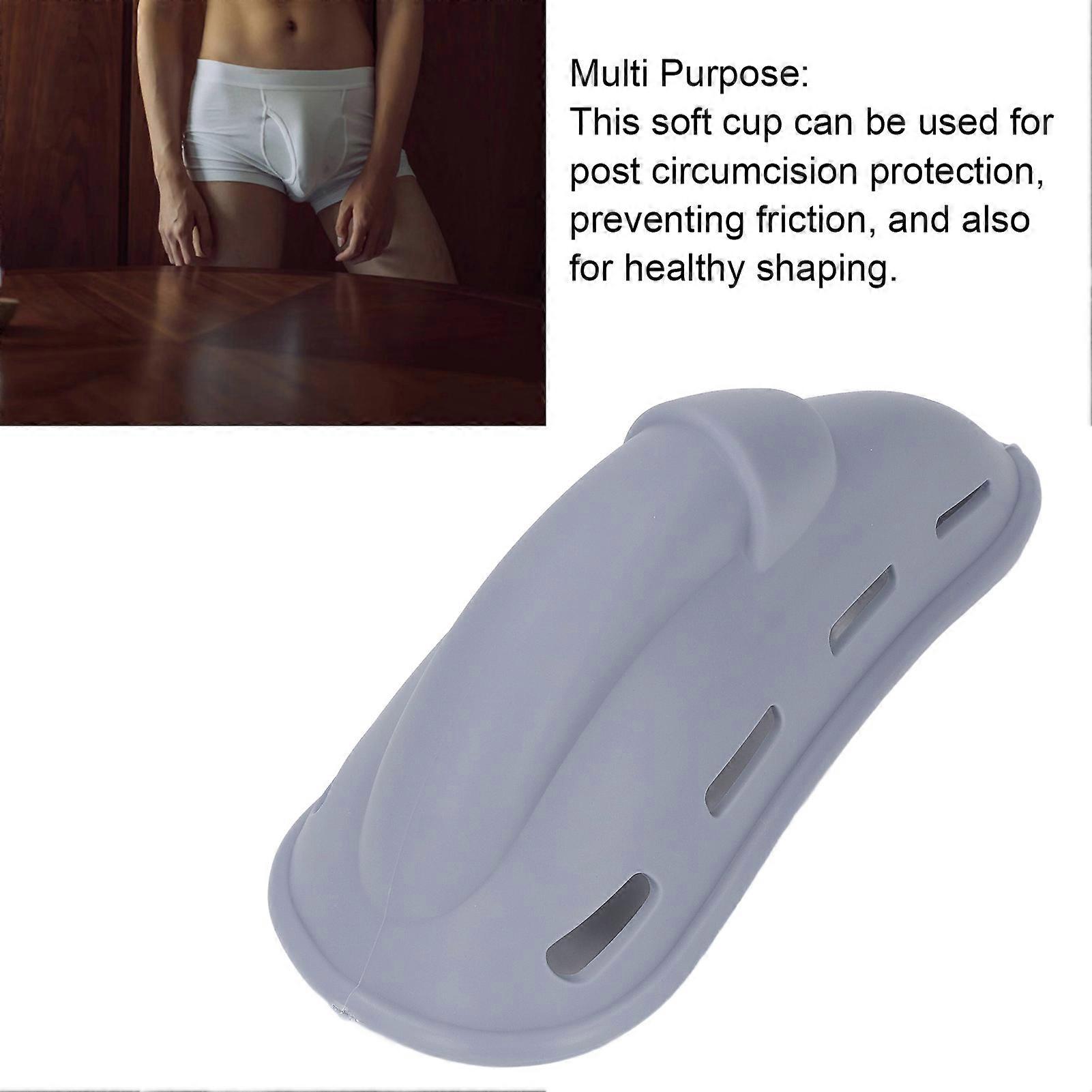 Men Underwear Cup Soft Lightweight Breathable Circumcision Protective ...