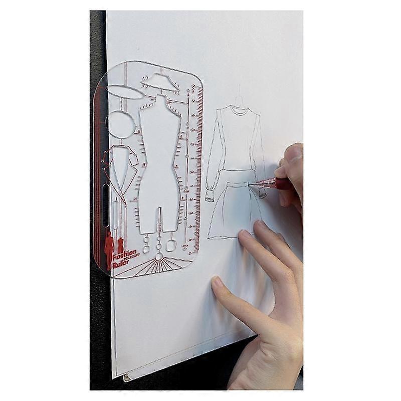 Sewing Ruler Quilting Ruler Fashion Drawing Ruler | Fruugo UK