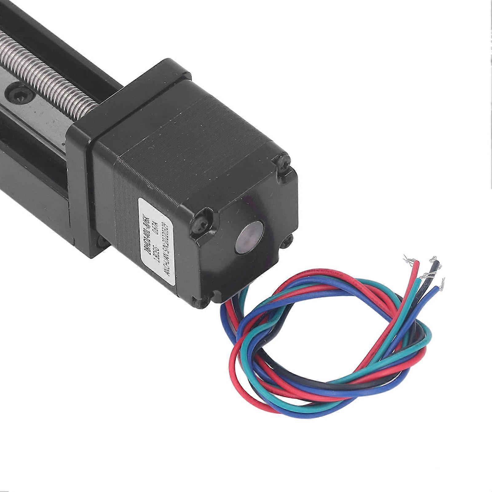 Mini Linear Rail Guide Slide Actuator 28 Stepper Motion Stage 200mm Stroke DIY CNC Router Parts ...