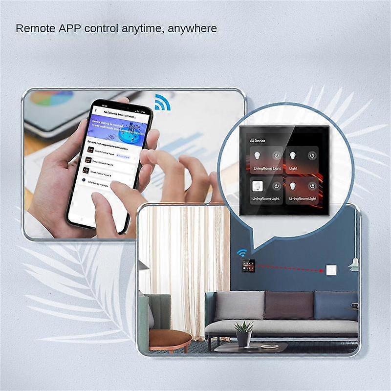 Tuya Wifi Multifunctional Touch Screen Control Panel 4 Inch In-Wall ...