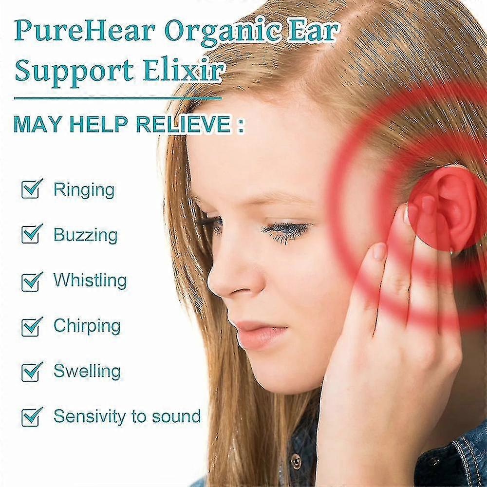 Organic Ear Support Elixir Natural Ear Drops For Tinnitus Symptoms ...
