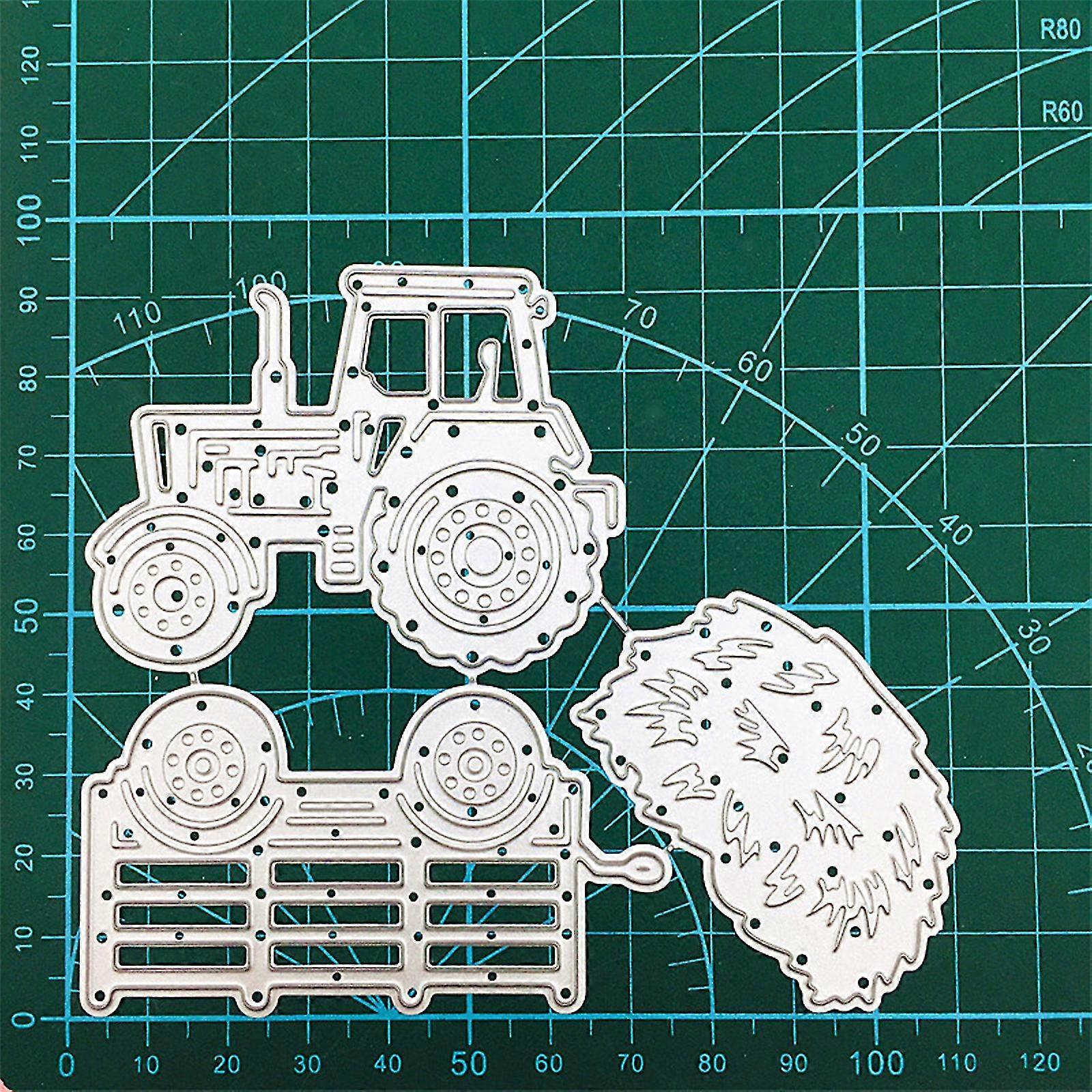 Tractor Straw Metal Cutting Dies Embossed Template Diy Die Cuts Hand ...