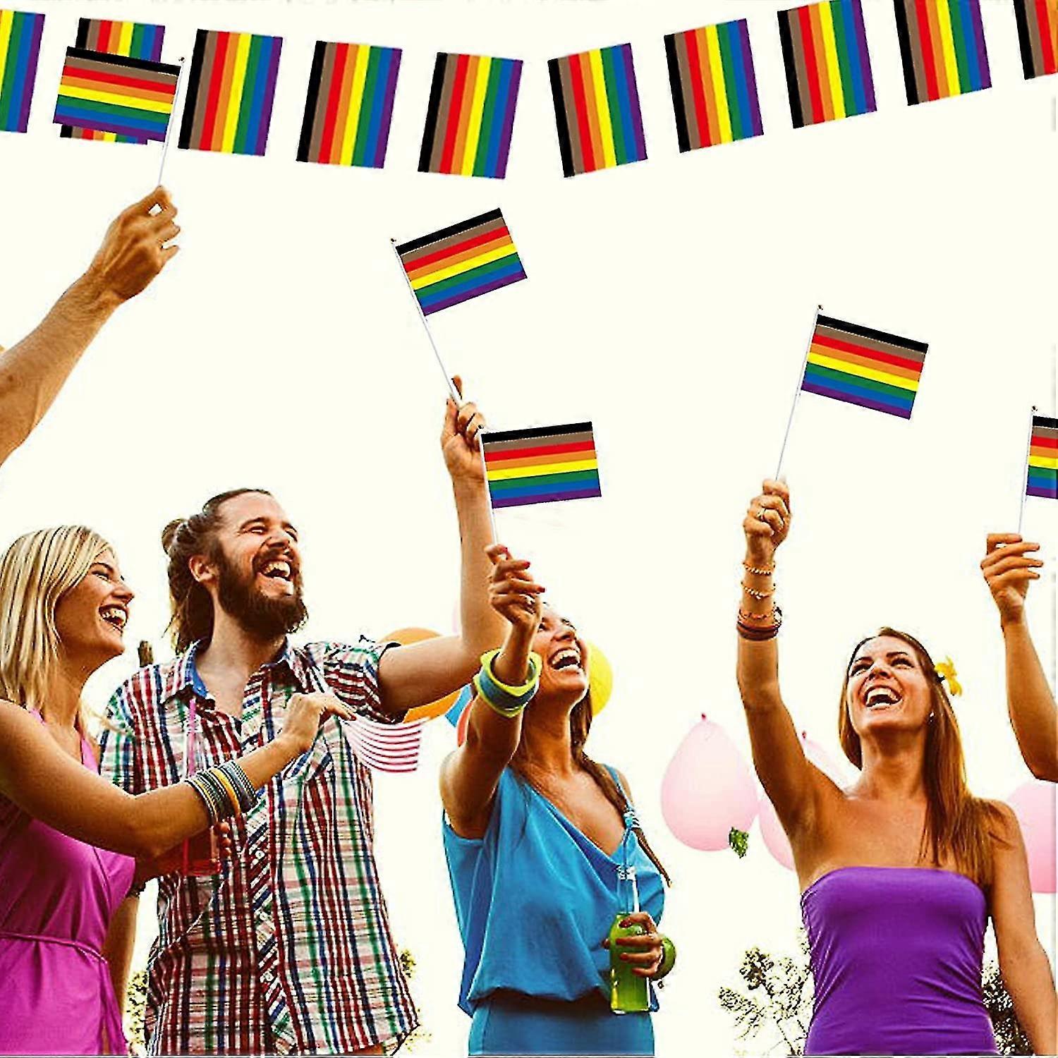 Rainbow Pride Flag | Rainbow Flag Banner,59 * 35in Large Flag, 9.8in ...