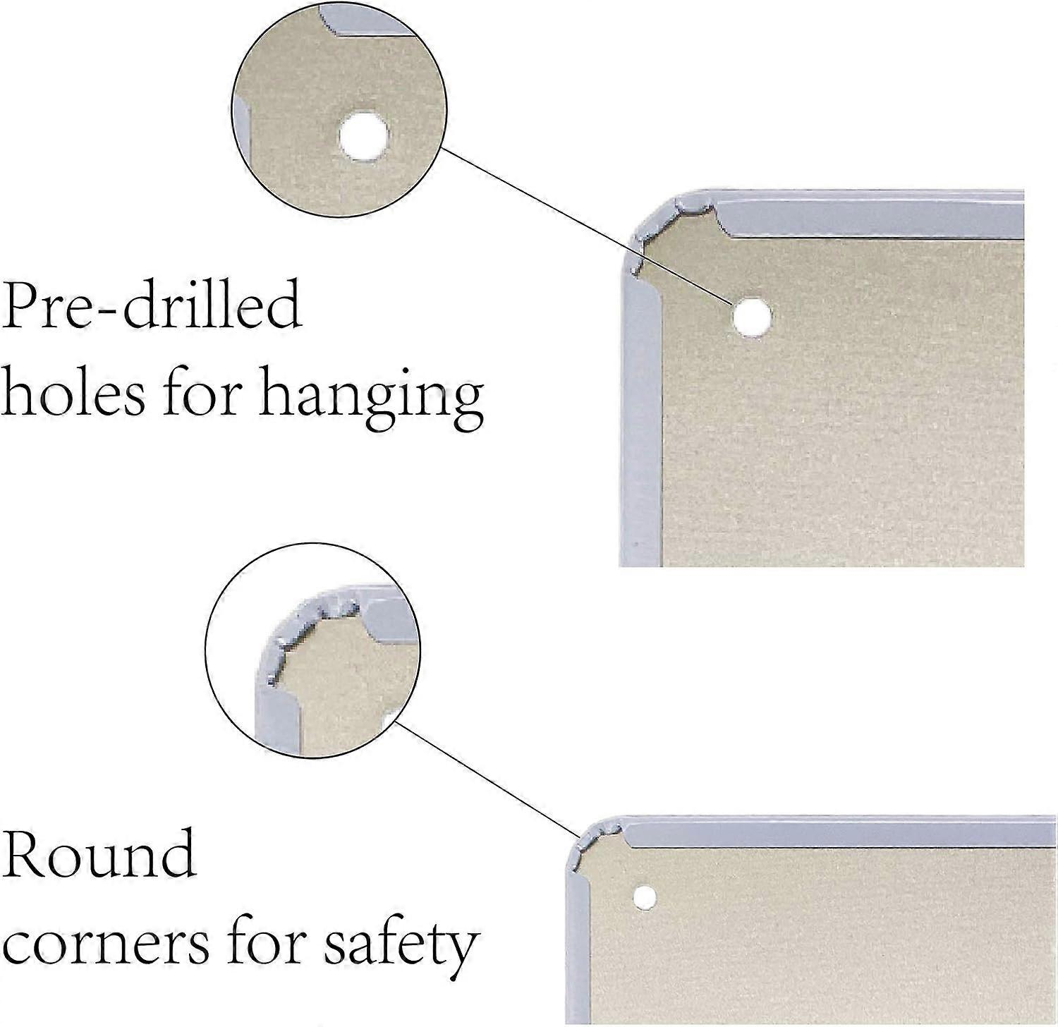 Warning Sign Funny Metal Tin Signs Leopard Danger Beware Banner Vintage ...