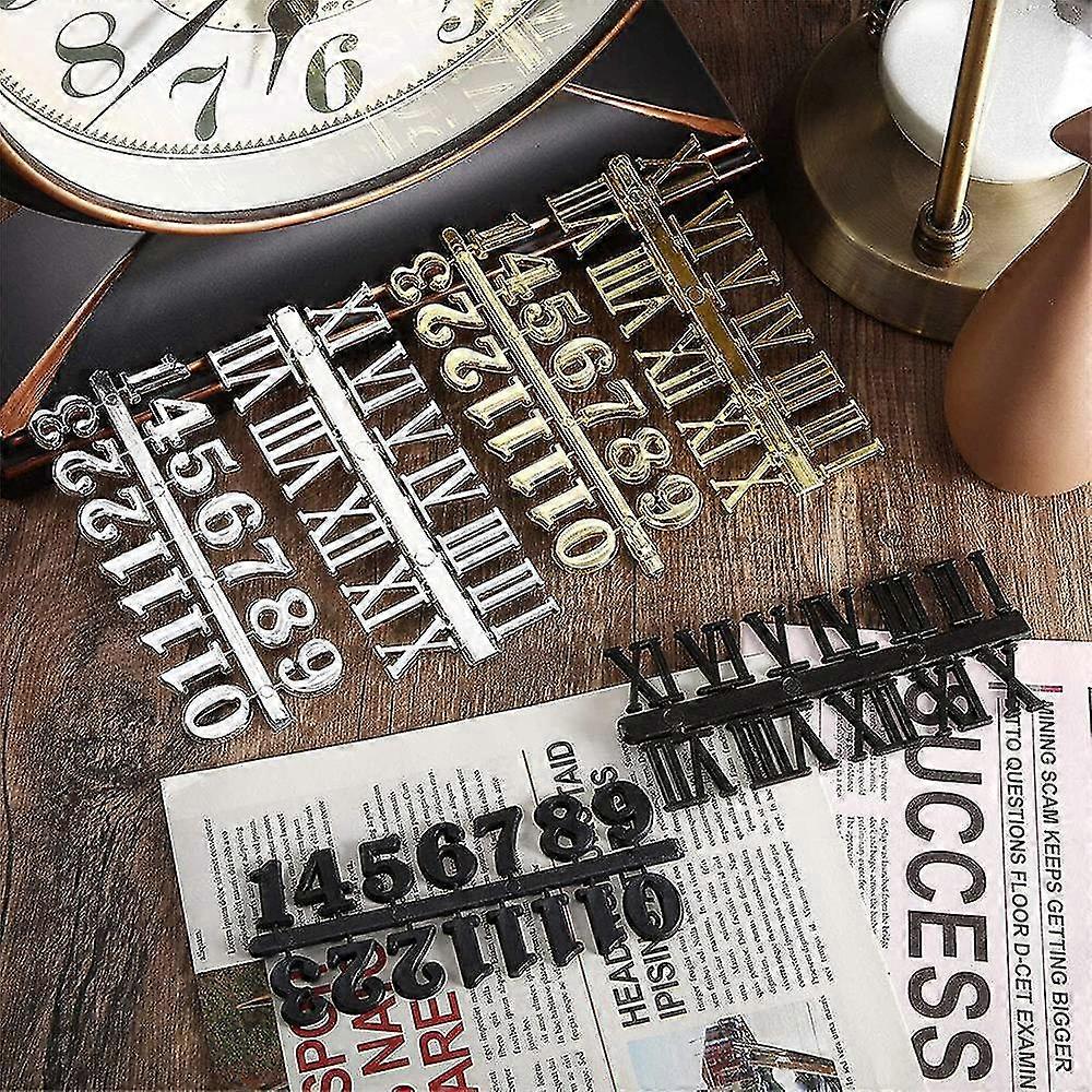 15 Pieces Clock Numerals Kit Diy Digital Clock Numbers Clock Hands ...