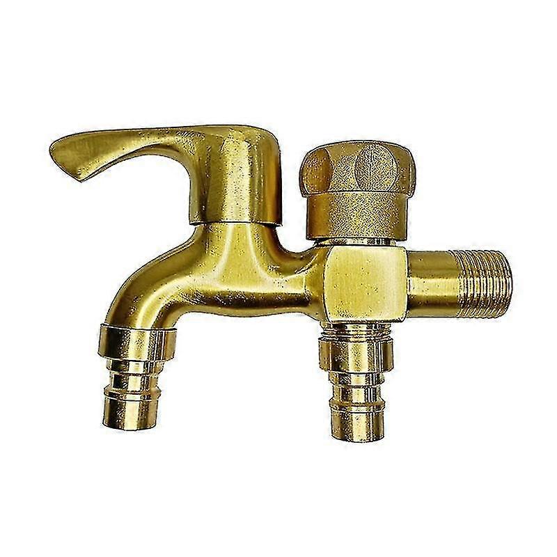 Quick-opening Brass Double Outlet Washing Machine Faucet Dual-use ...