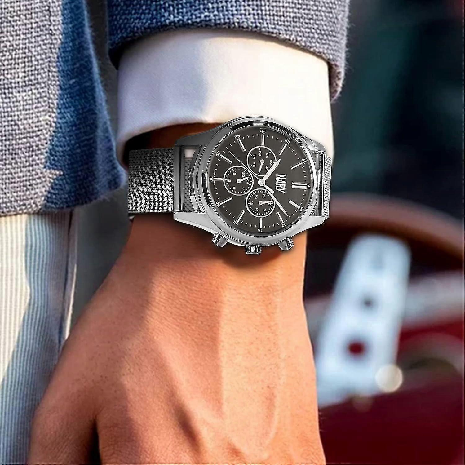 tainless Steel Mesh Watch Band for Mens Women, Quick Release Mesh Watch ...