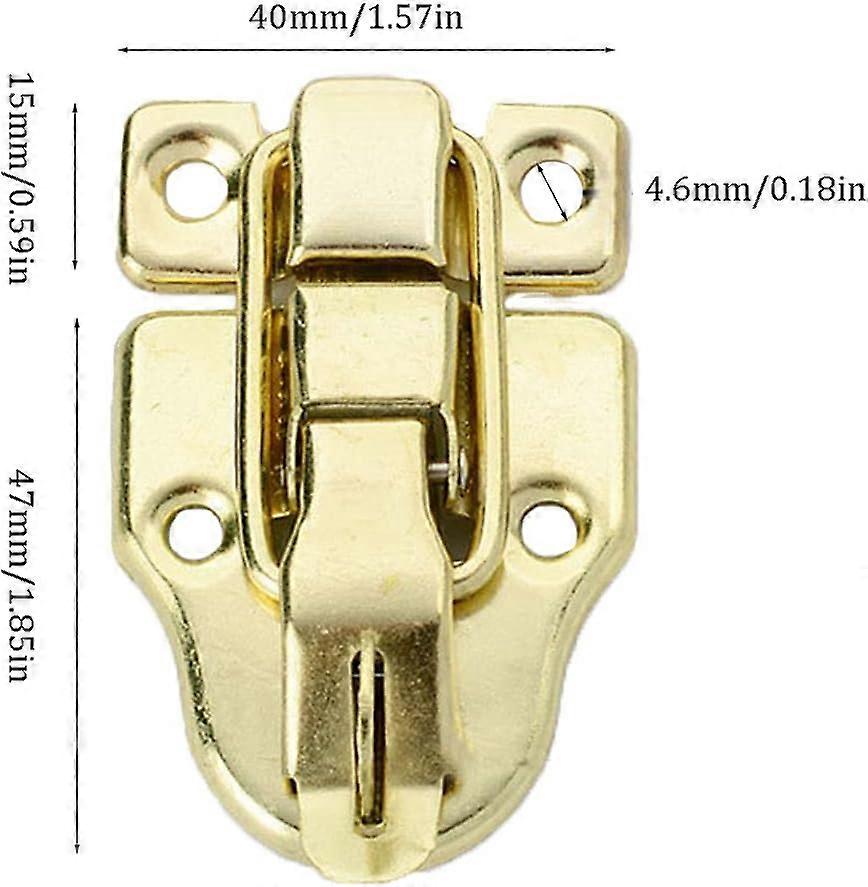 12 Pieces Retro Latches, Wooden Latch Clasp, Box Latches Buckle, Hasp ...