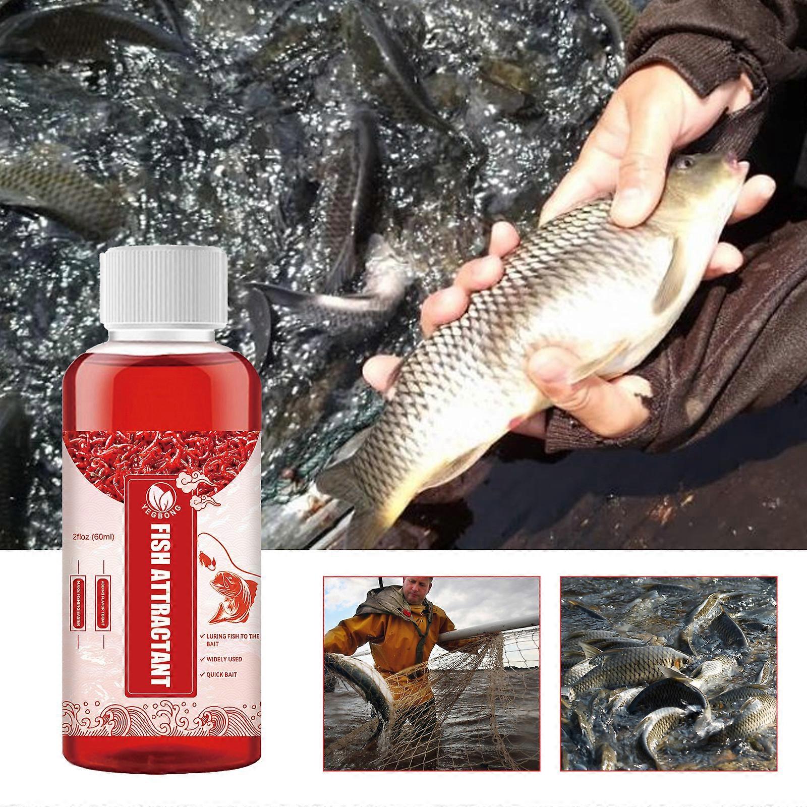 Red Worm Liquid Bait, Fish Scent Bait Fish Additive, Concentrated ...