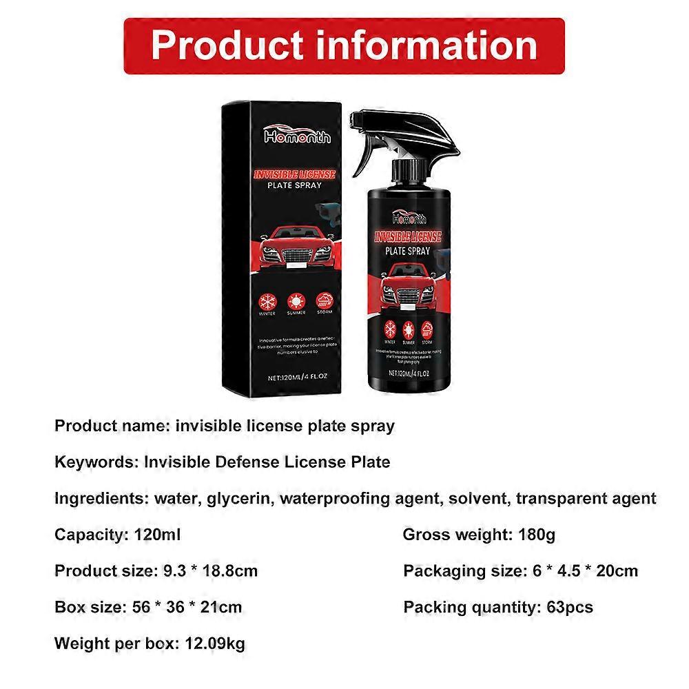 Invisible License Plate Spray Invisible Guard Spray Car Plate Number ...