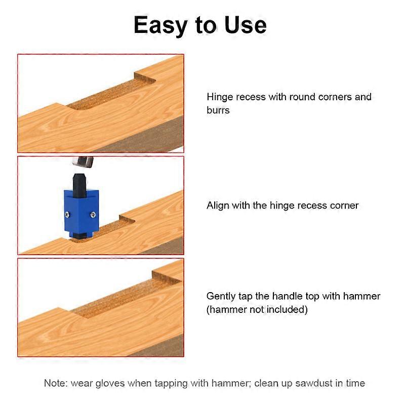 Right Angle Corner Chisel Square DIY Punch Hinge Recess Corner Wood Chiseling Deburring for Door ...