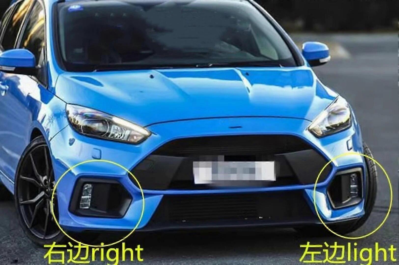 Carbon Fiber Matte Black Texture Body Kit Car Fog Lamp Frame For Ford ...