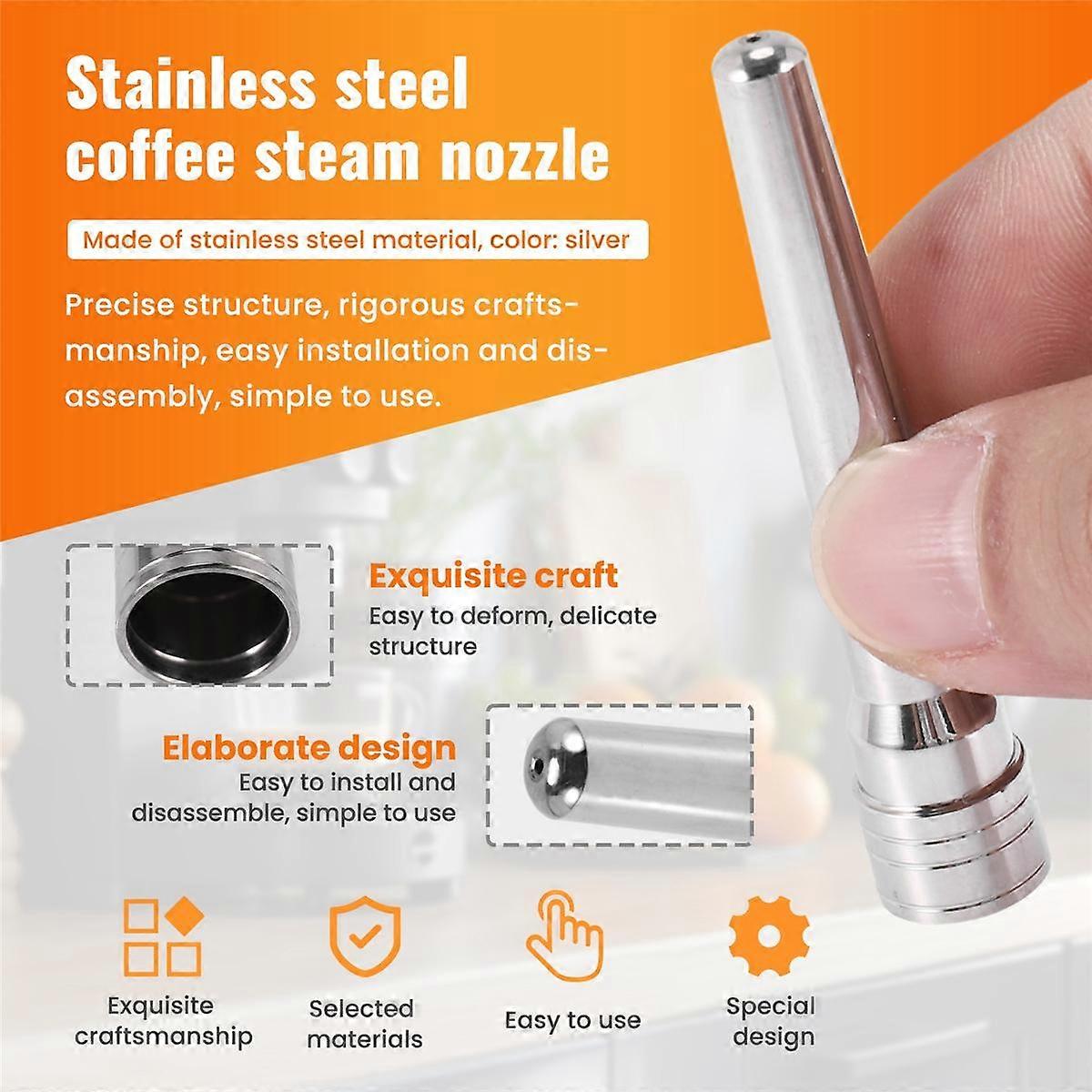 Steam Nozzle Tip Spout for Dedica EC680, Stainless Steel | Fruugo UK