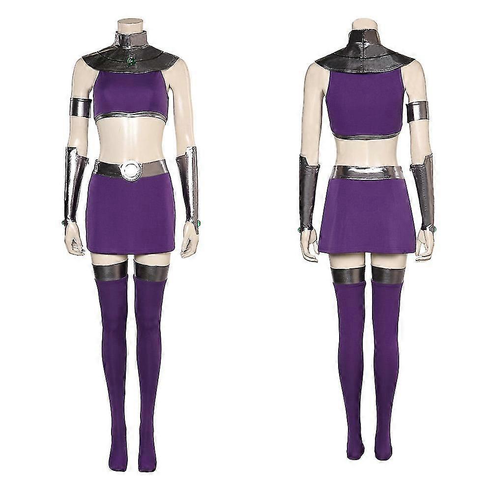 Starfire Cosplay Costume Disguise Fantasia Dress For Adult Women Girls ...