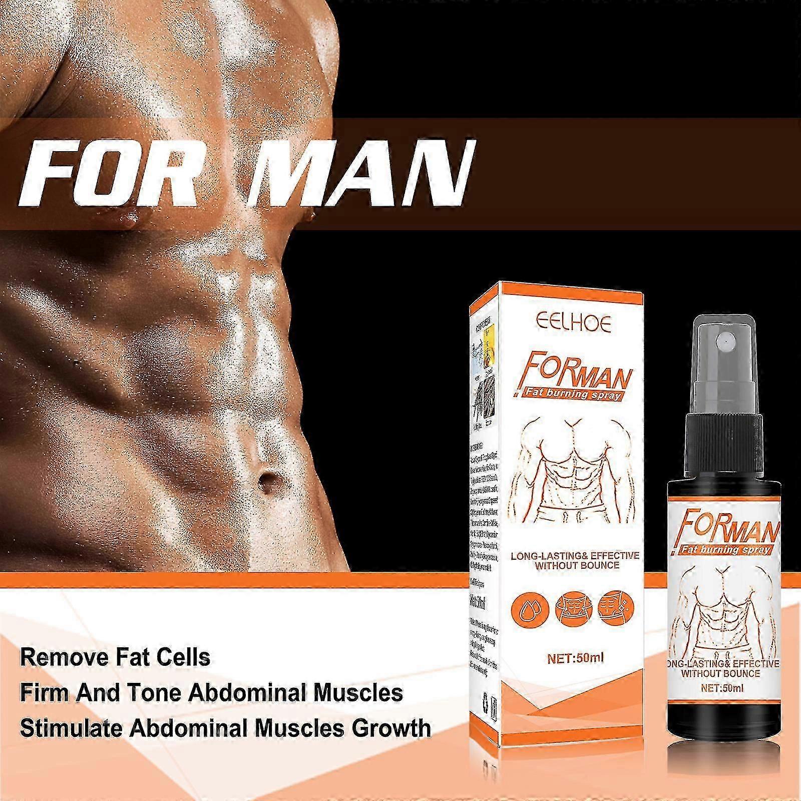 Eelhoe Men's Abdominal Muscle Spray Local Perspiration Strengthening ...