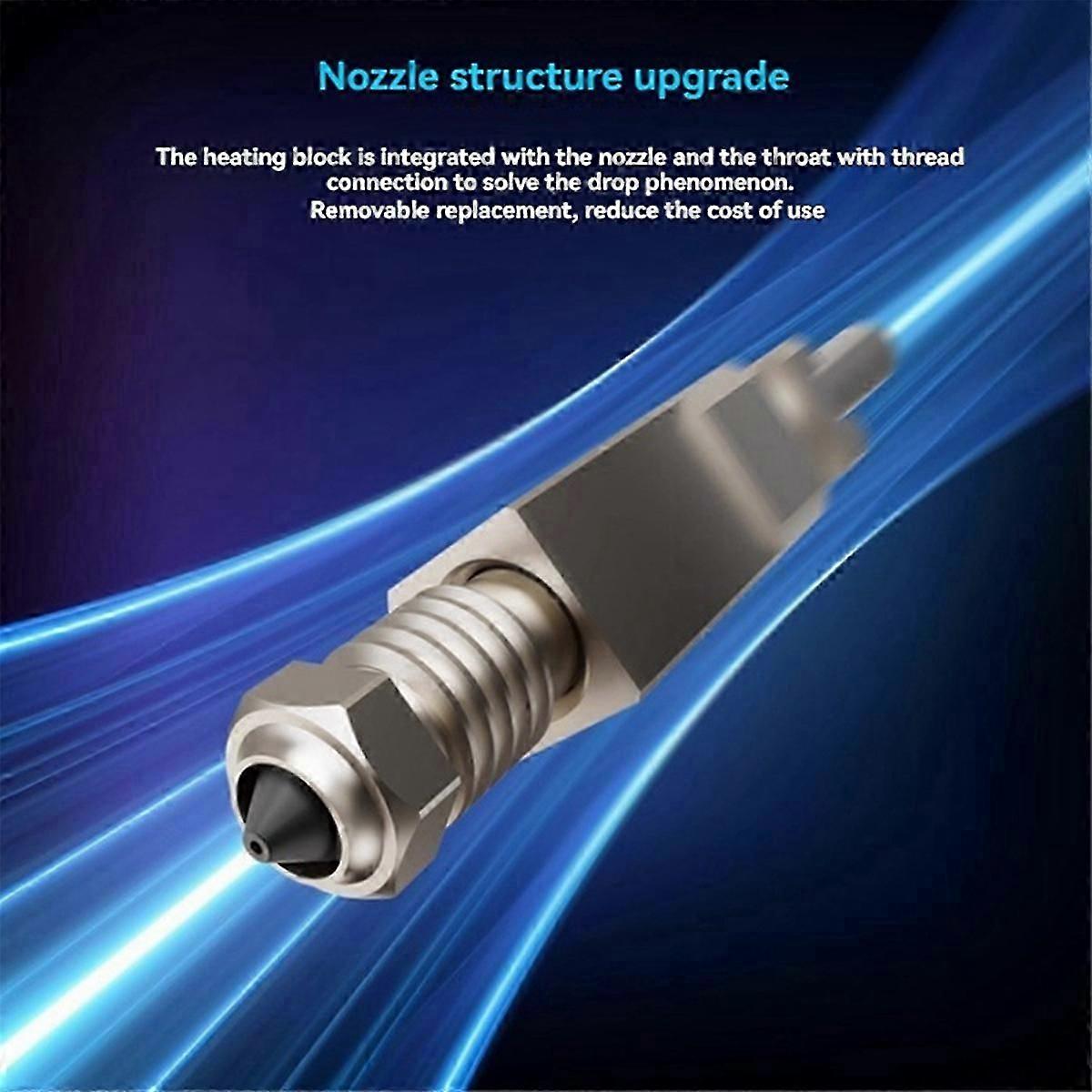 Hotend Kits for P1S,P1P,X1,X1C,X1E One-Piece Hardened Steel Upgraded ...