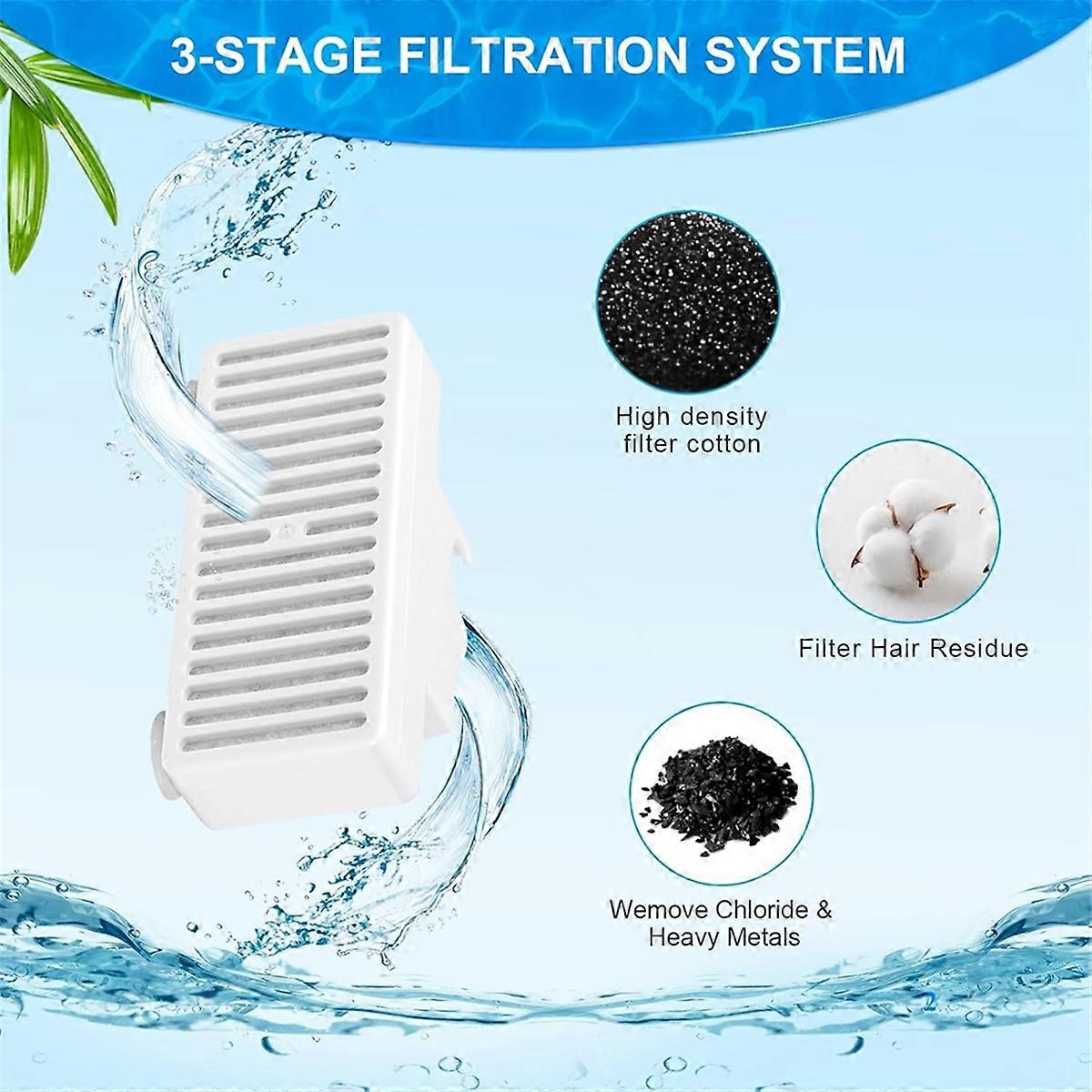 T-Shaped Filters Replacement Pet Water Fountain Filter Refill for ...