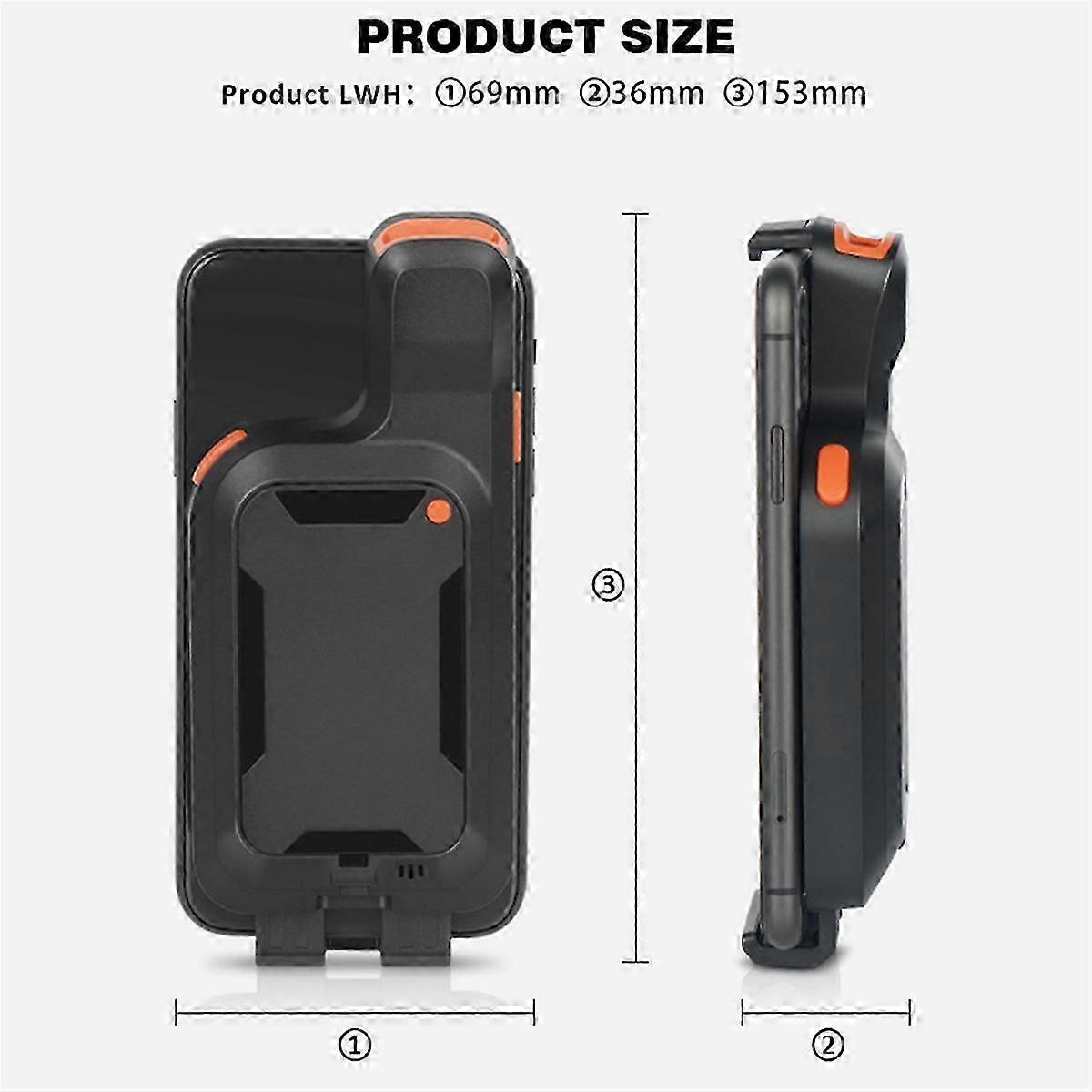 2D Back Clip Bluetooth Barcode Scanner Portable Barcode Reader Data ...