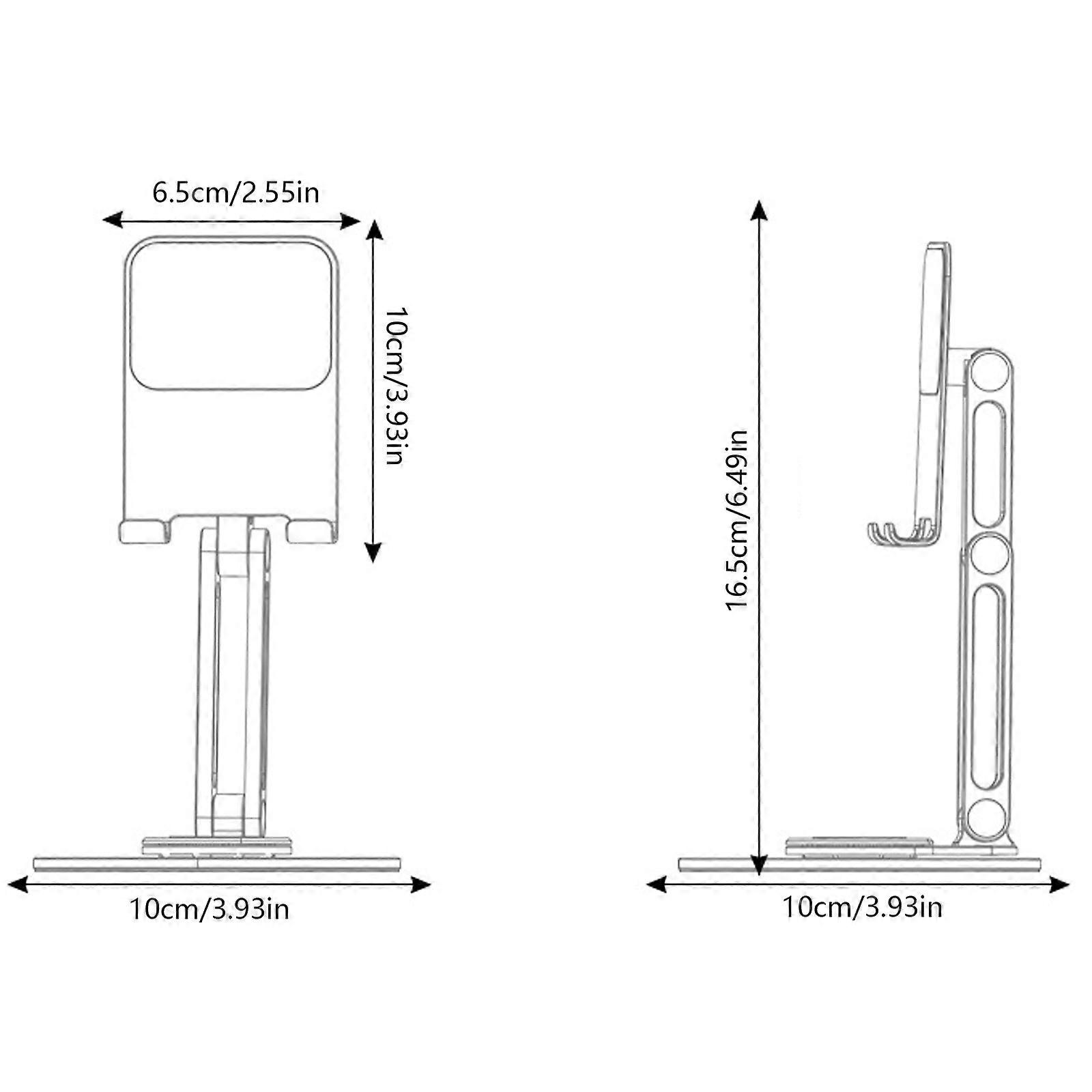 Foldable Aluminum Stand Adjust Desktop Stand 360 Degree Rotating Phone ...