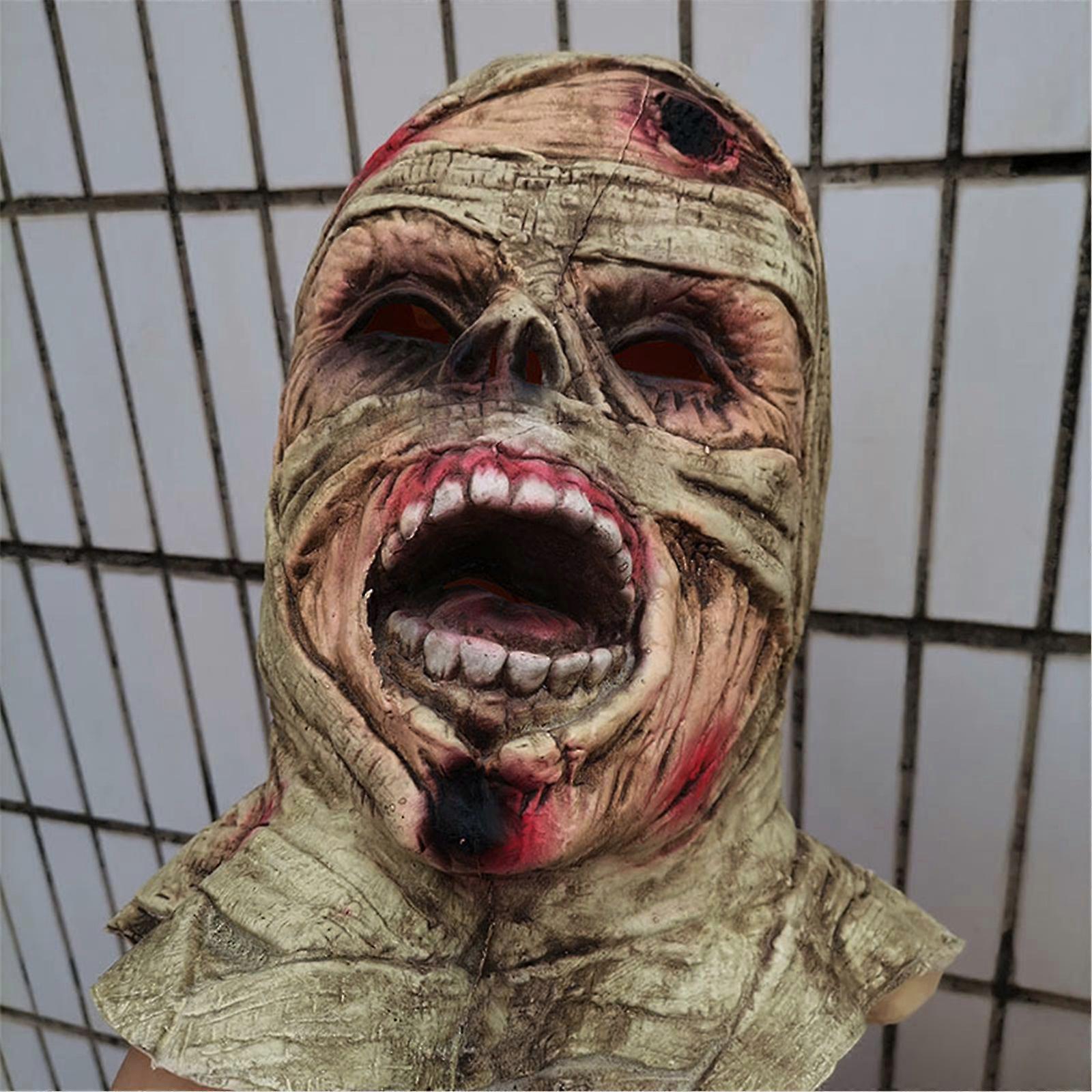 Mummy Mask Masquerade Mask Full Head Mask Scary Mask Halloween Mask ...