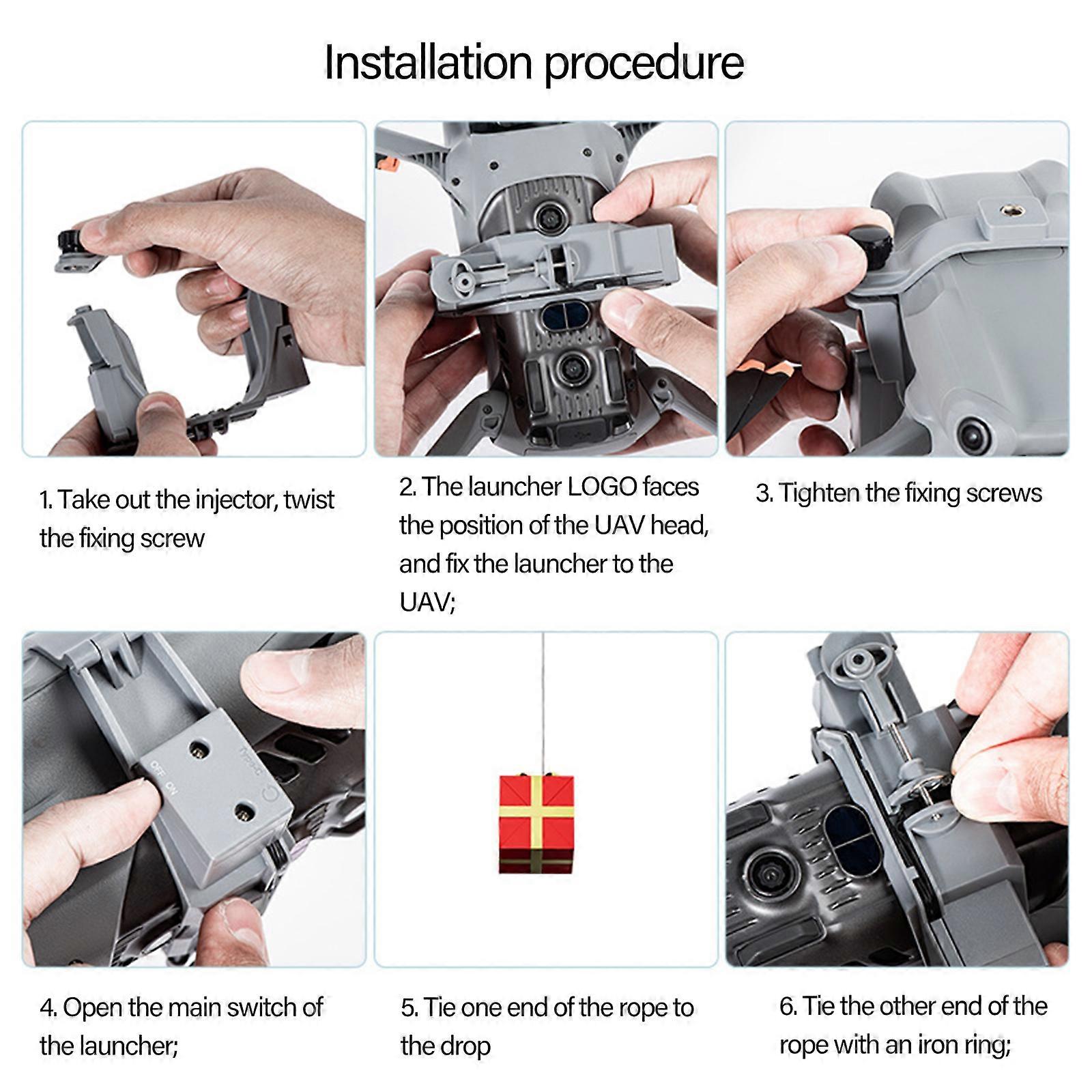 Precisions Payloads Delivery Air Dropping Thrower for Air 3 Drones ...