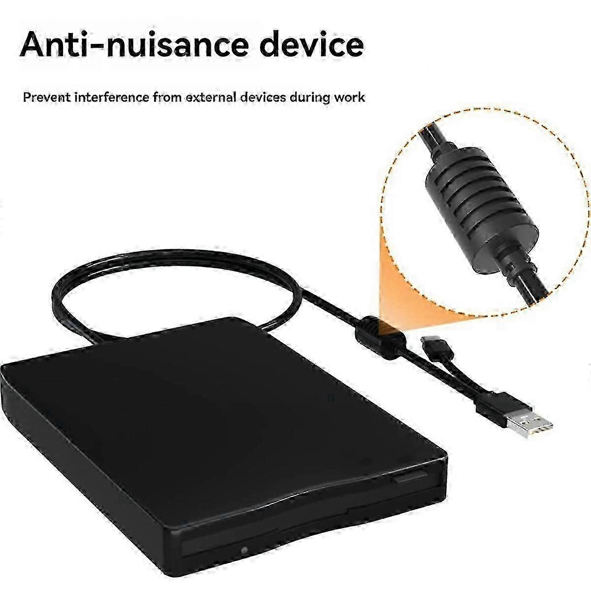 2026 USB Floppy Disk Reader Floppy Disk Drive Dual Interface External USB C Floppy Disk Drive ...