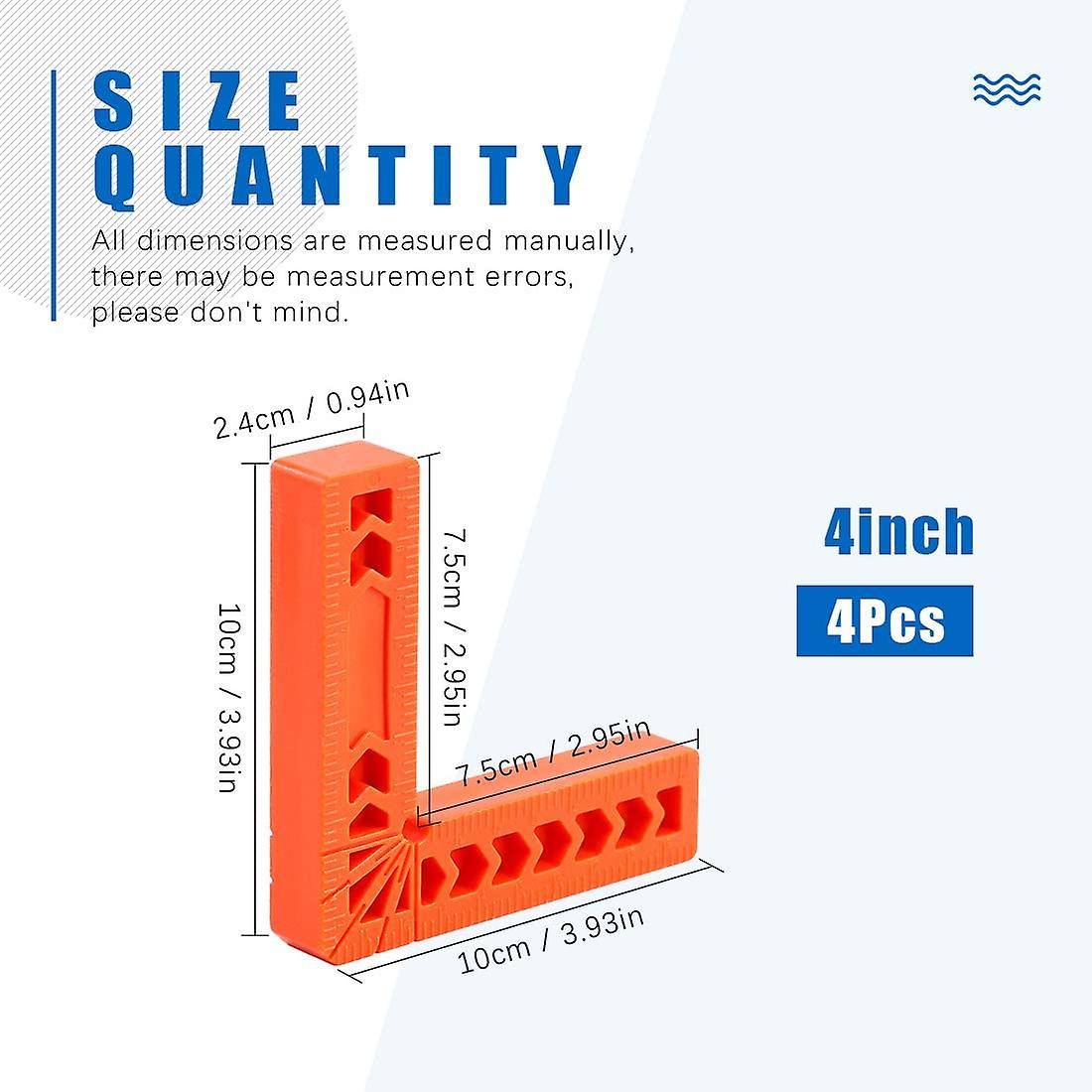 20244pcs 100mm 90 Degree Positioning Square Right Angle Corner Clamps ...