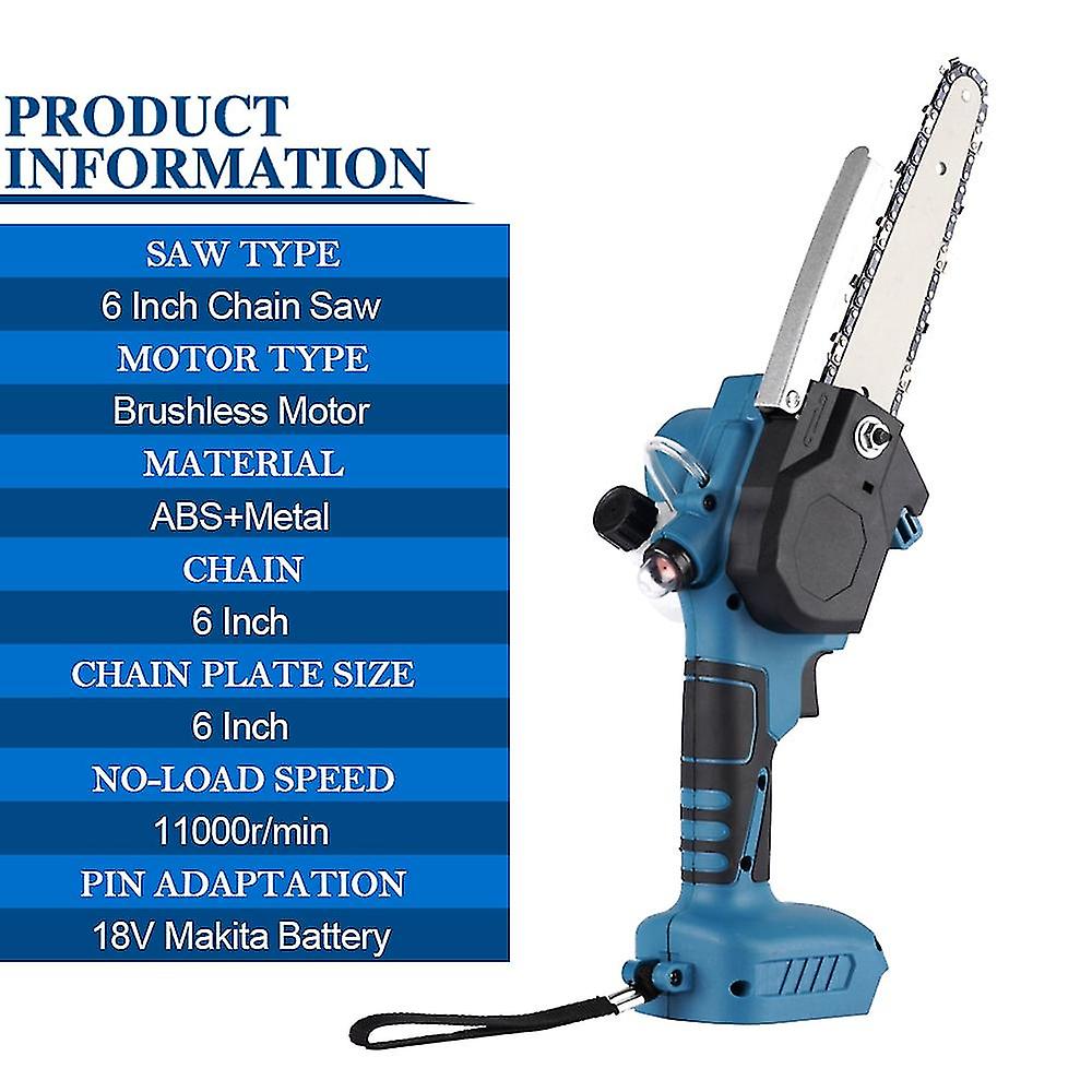 6 Inch Brushless Electric Saw For Makita 18v Battery.automatic Oiler ...