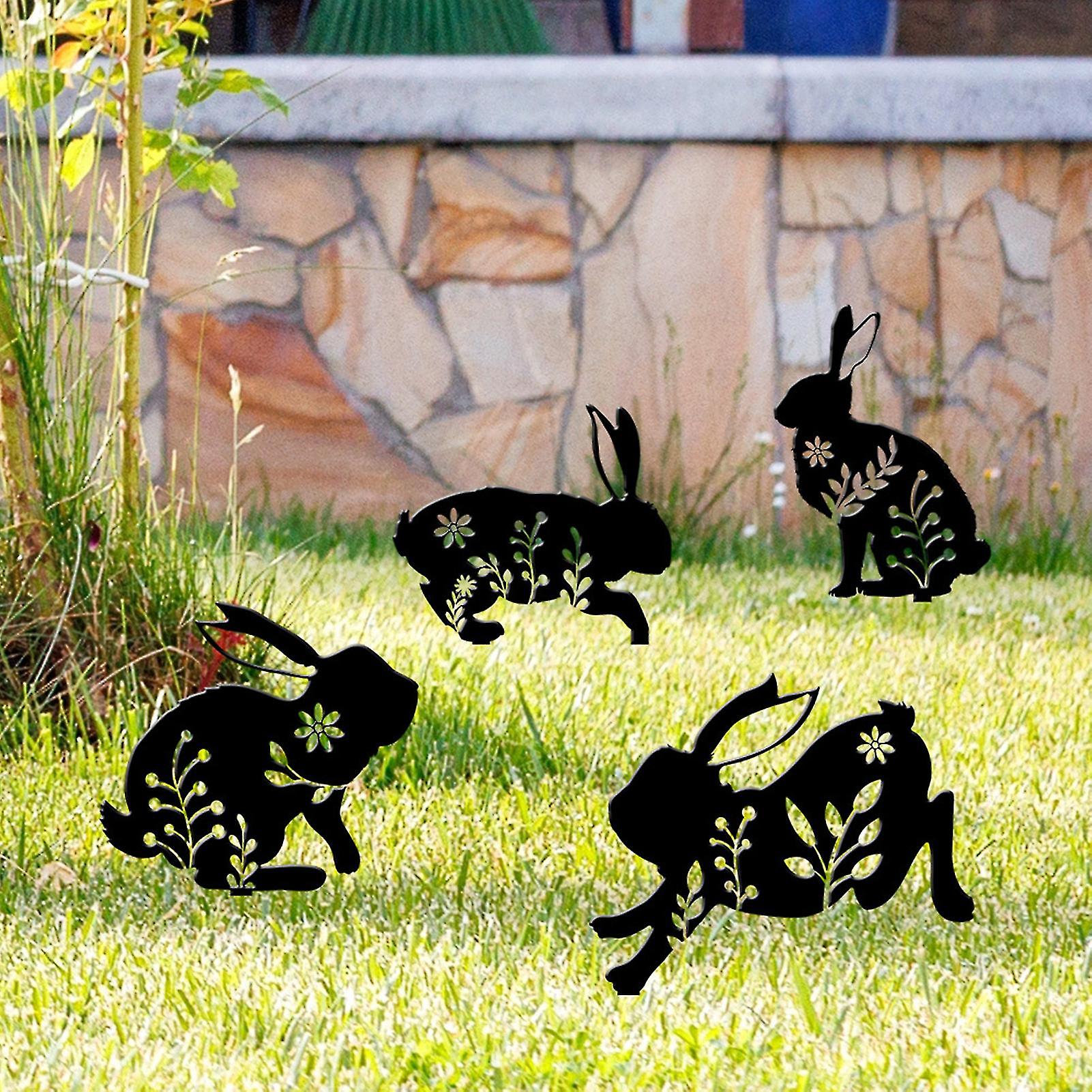 Easter Rabbit Corrugated Yard Sign Decorative Easter Rabbit Pathway ...