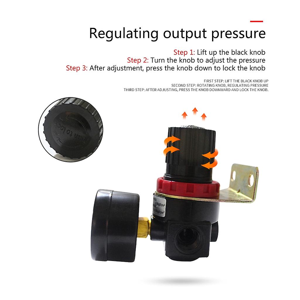 Air Pressure Regulator Adjustable Pressure Relief Regulator Valve With ...