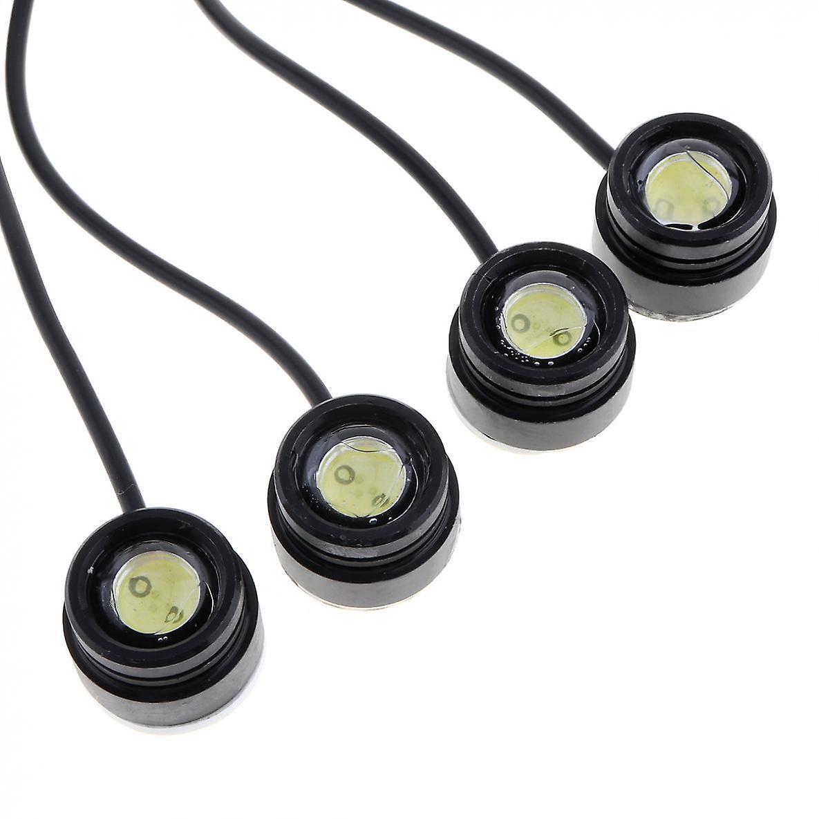4 in1 White LED Car SUV Eagle Eye Strobe Flash Warning Grille Light ...