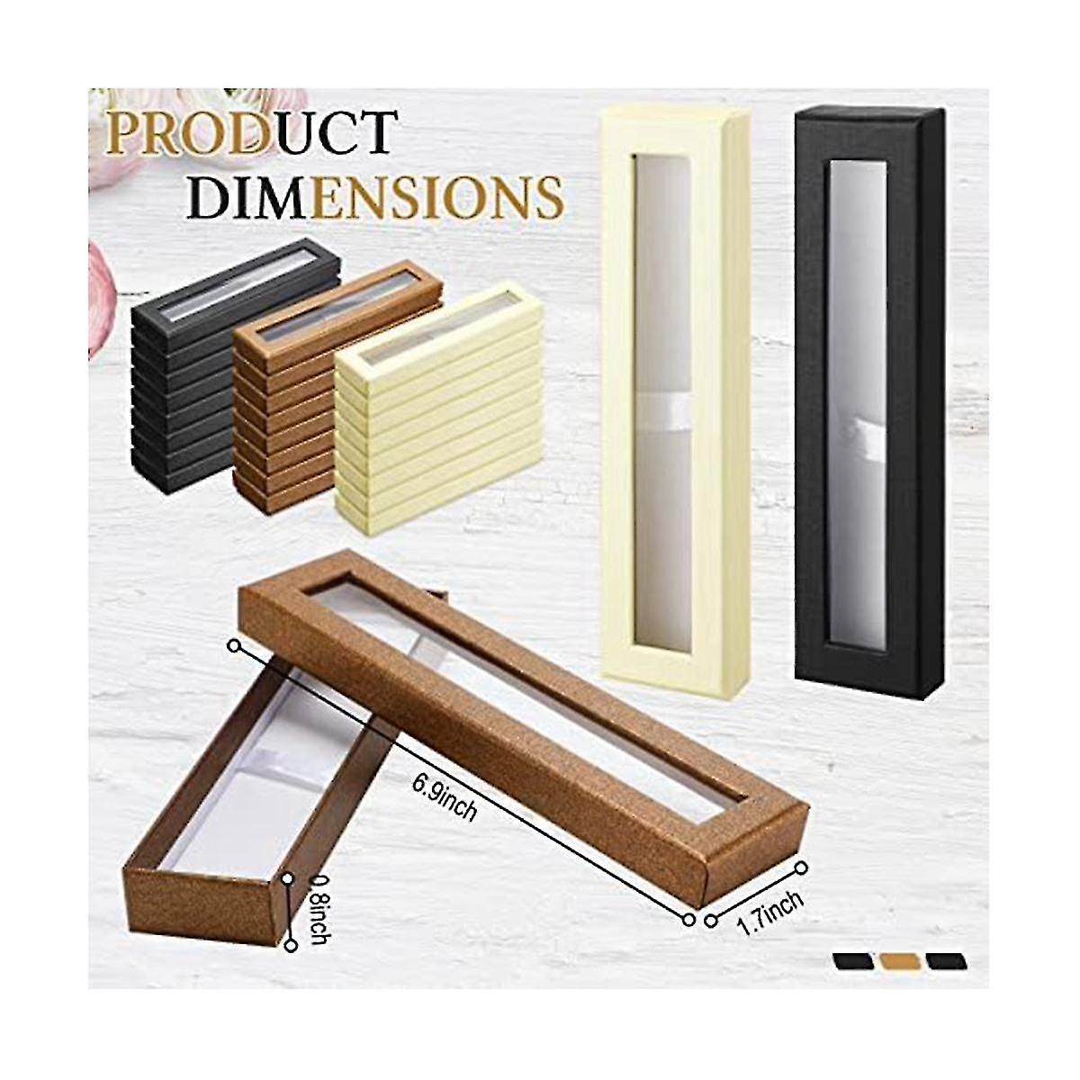 24 Pcs Pen Gift Box Empty Pen Cases With Clear Lid Pen Display For ...