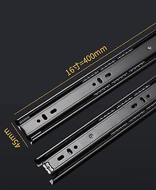 1 Pair Slides Hidden Bottom Mount Rails Drawer Glides Drawer Track ...
