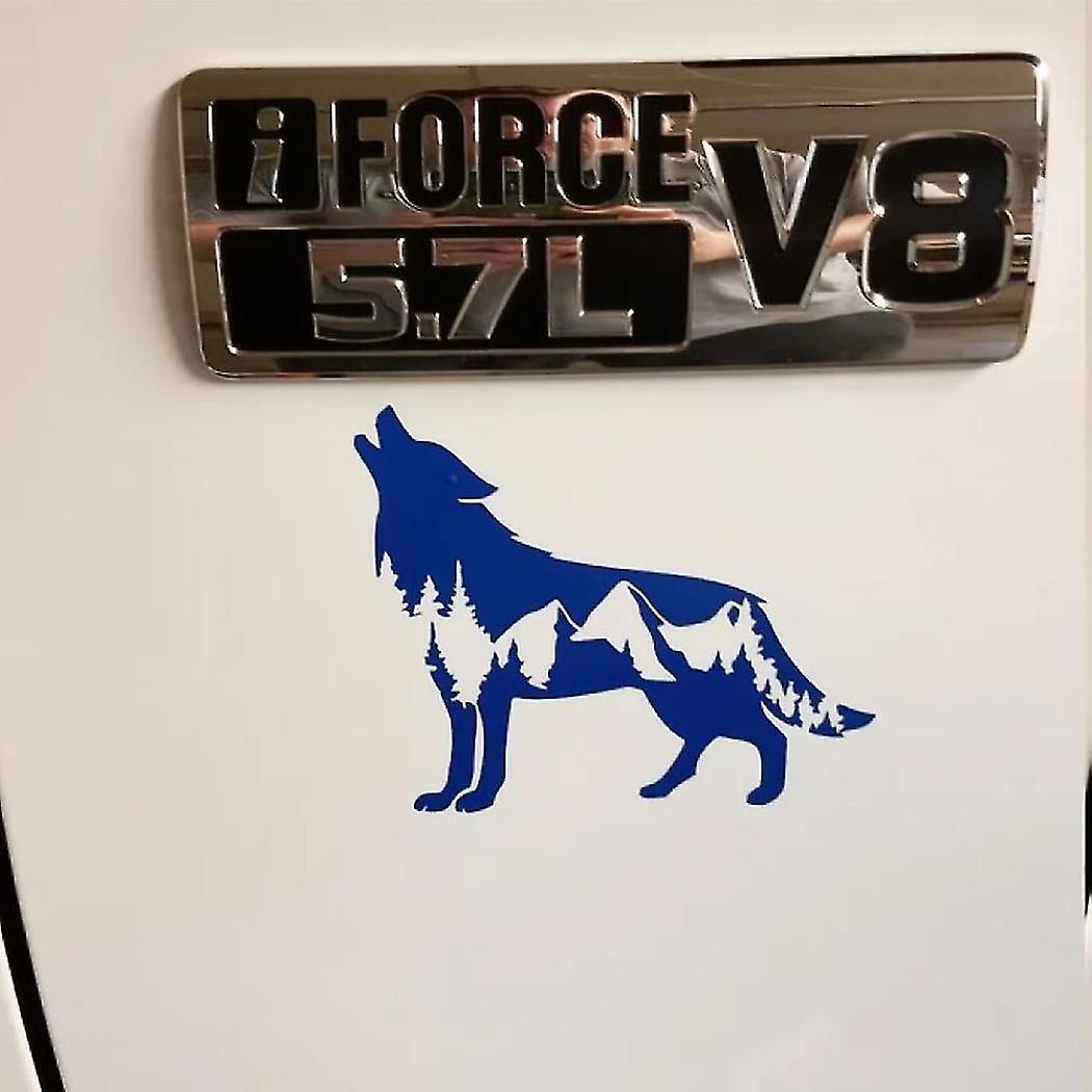 Wolf Car Sticker Animal And Trees Design Die Cut Decal Outdoor Style ...