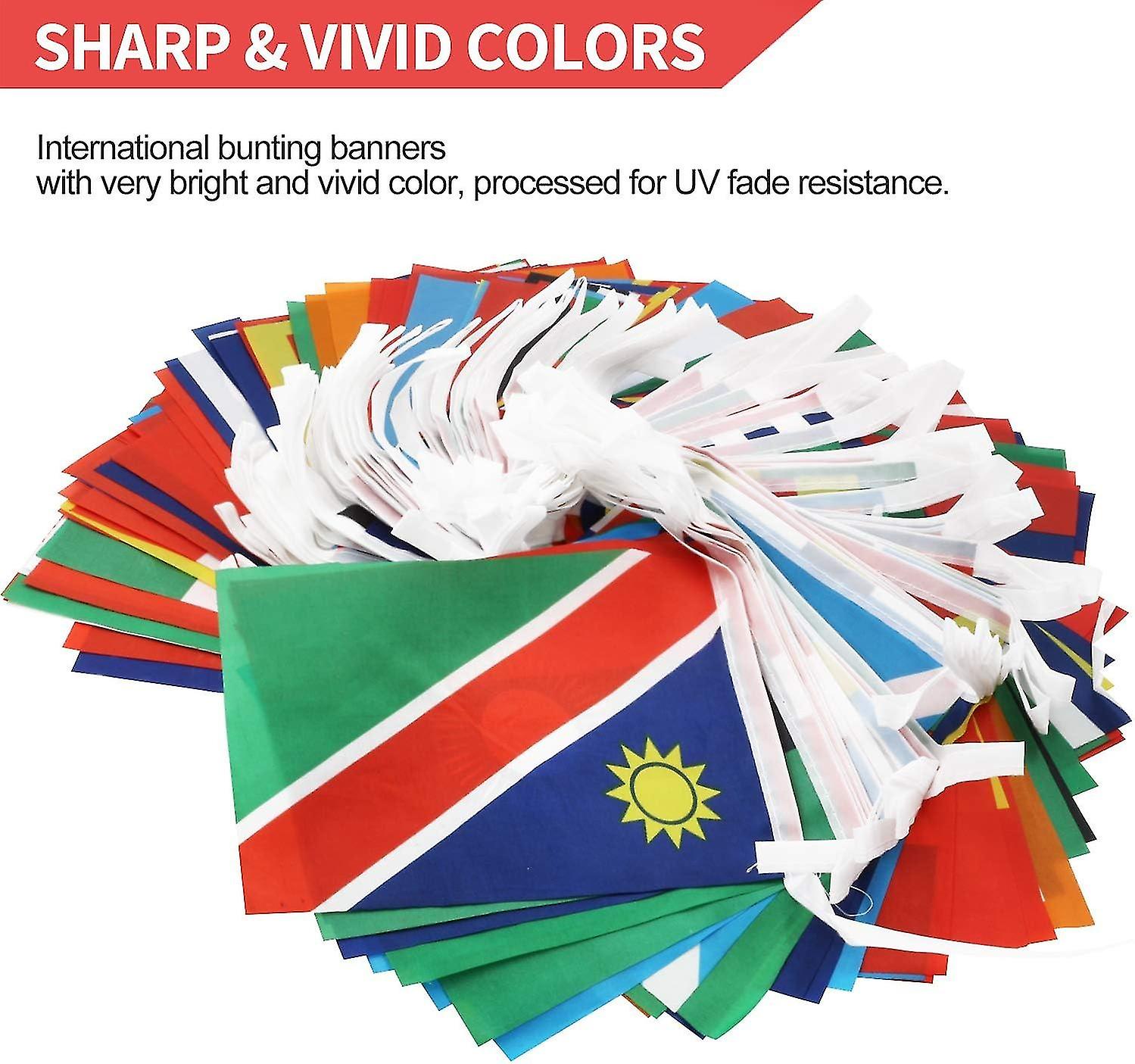 200 Countries String Flag - International Bunting Banners for Party ...
