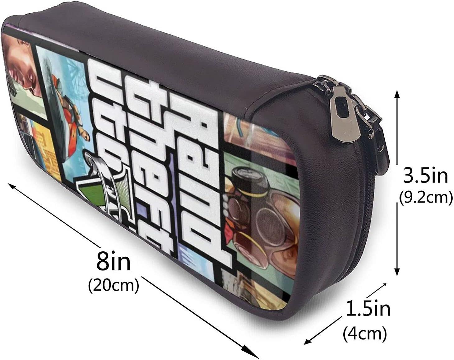 Pencil Case, GTA-V-Grand-Theft-Auto Large Capacity Pen Case Bag Pouch ...