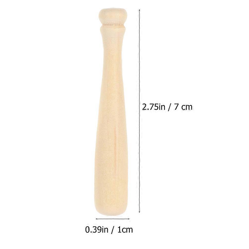 1 Set of Wood Baseball and Baseball Bat Crafts Wooden Unfinished ...