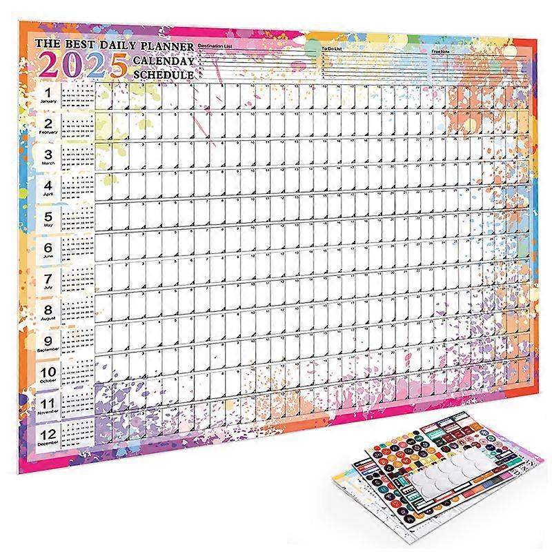 2025 Wall Planner, Wall Calendar 2025 Year Planner 2025 Yearly Wall ...