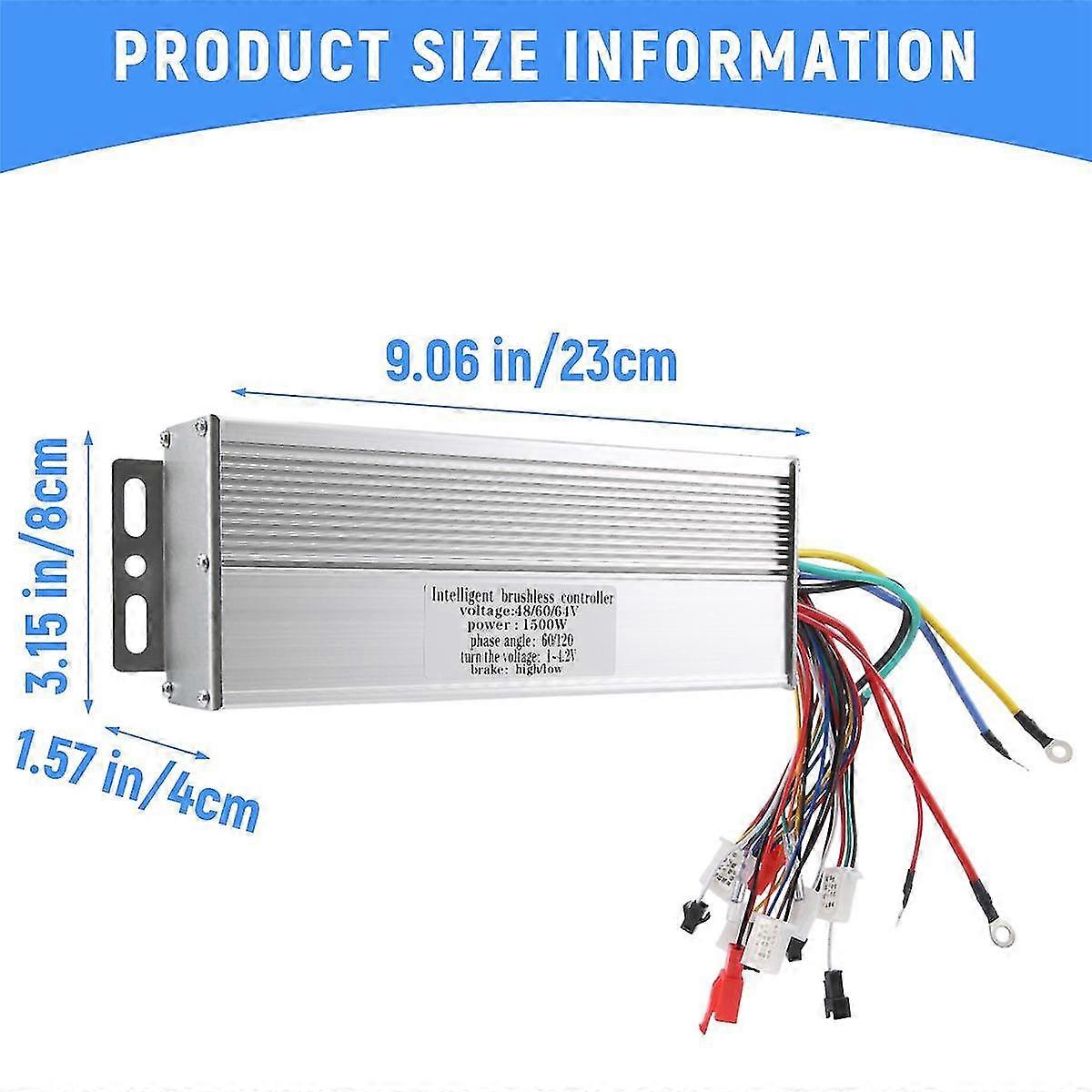 For 48V 60V 64V 1500W Brushless Controller/Ebike Controller/BLDC Motor ...