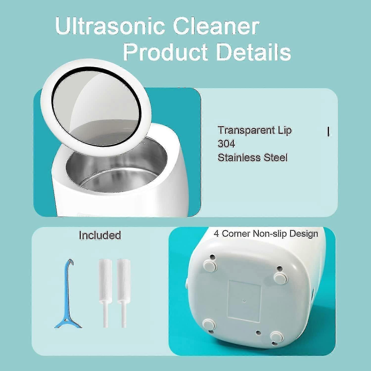 Ultrasonic Cleaner For Dentures, Retainer, Mouth Guard, Aligner ...