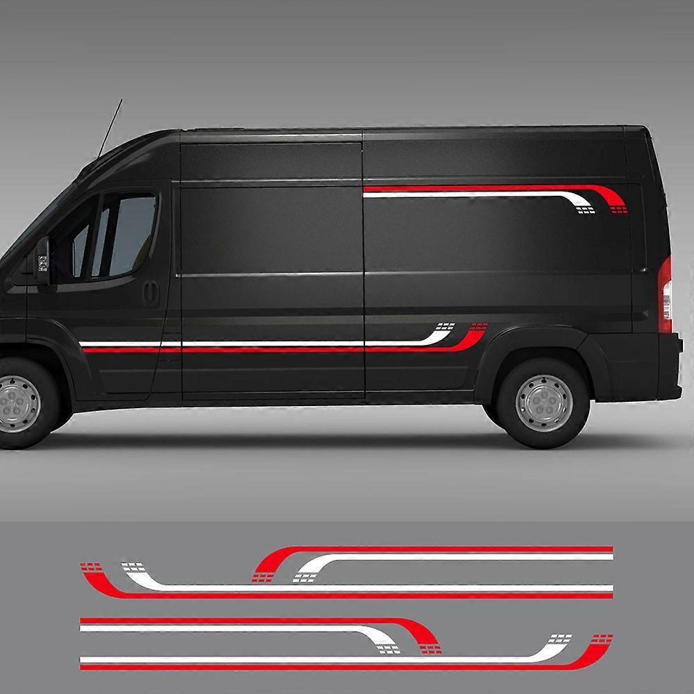 Bil Body Side Klistermärken För Fiat Ducato Peugeot Boxer Citroen ...
