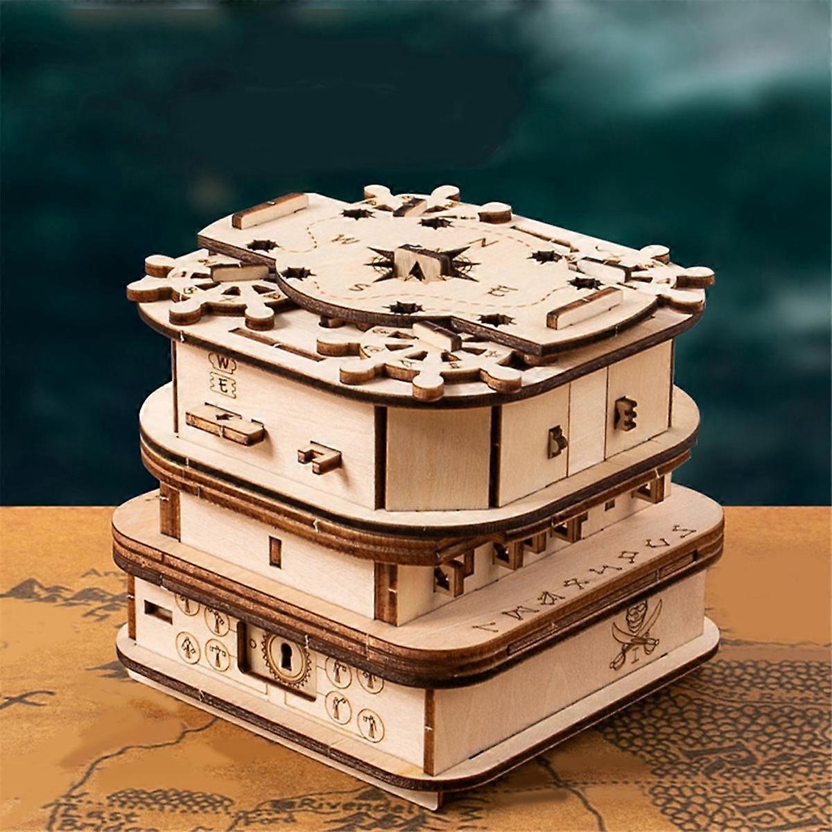 Davy 'Locker,Puzzle Box,Gift Box,Wooden Puzzle,Wooden Jigsaw for Adults ...