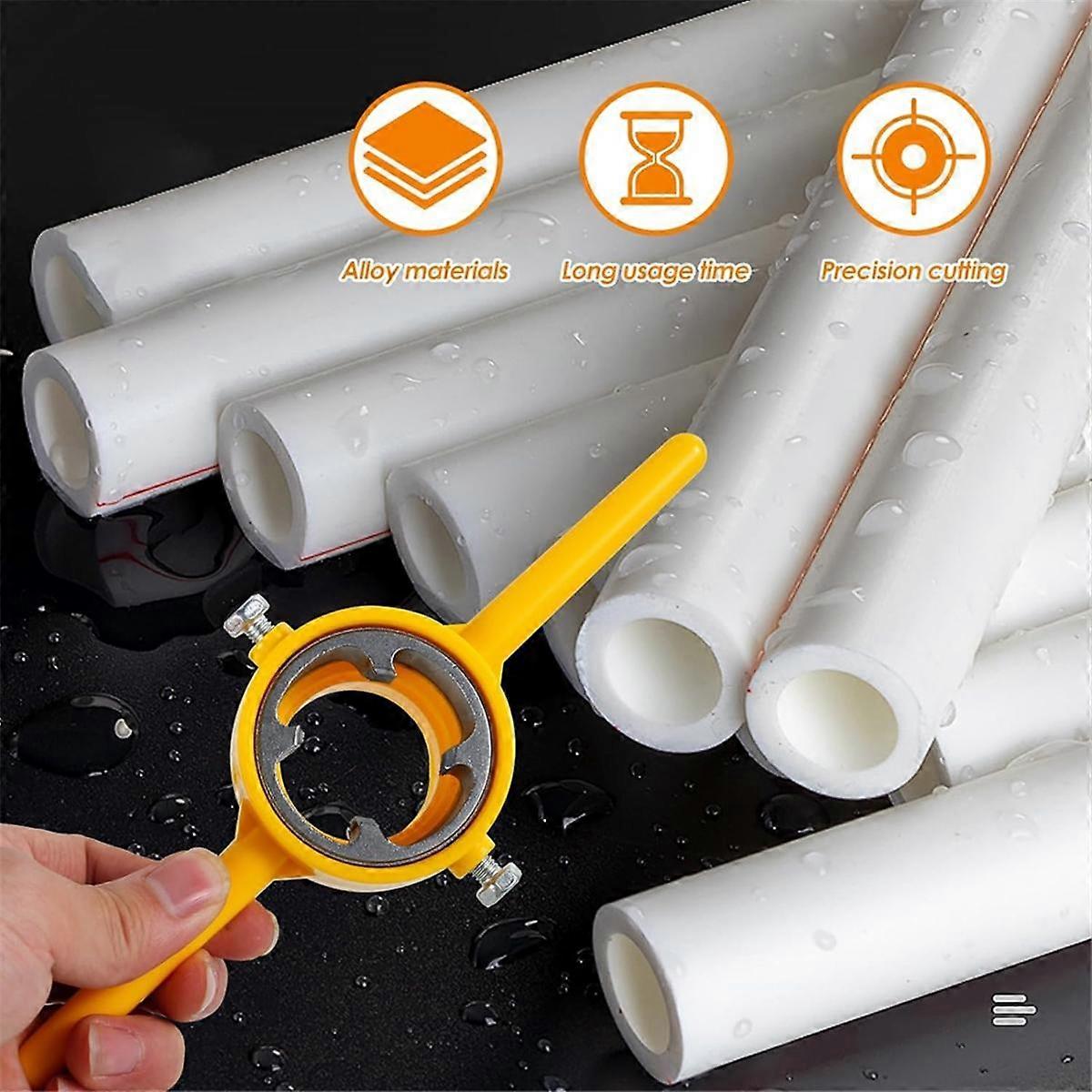 6Pcs PVC Thread Maker Tool, with 1/2 Inch 3/4 Inch 1 Inch Dies Reusable ...