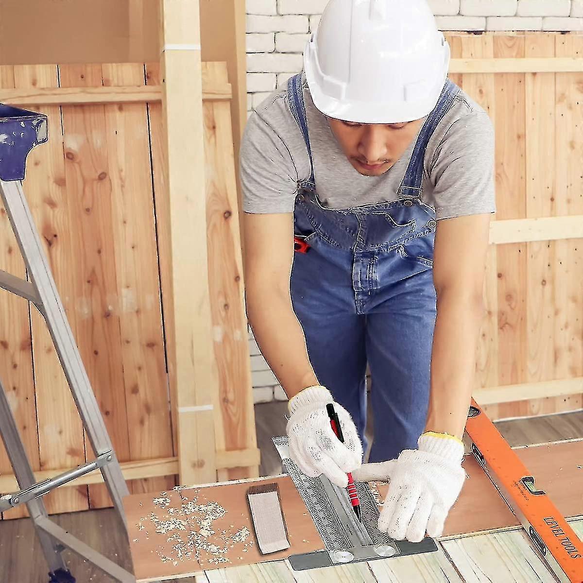 Marker T Ruler High Precision Woodworking Scale Marking Ruler With Hole ...