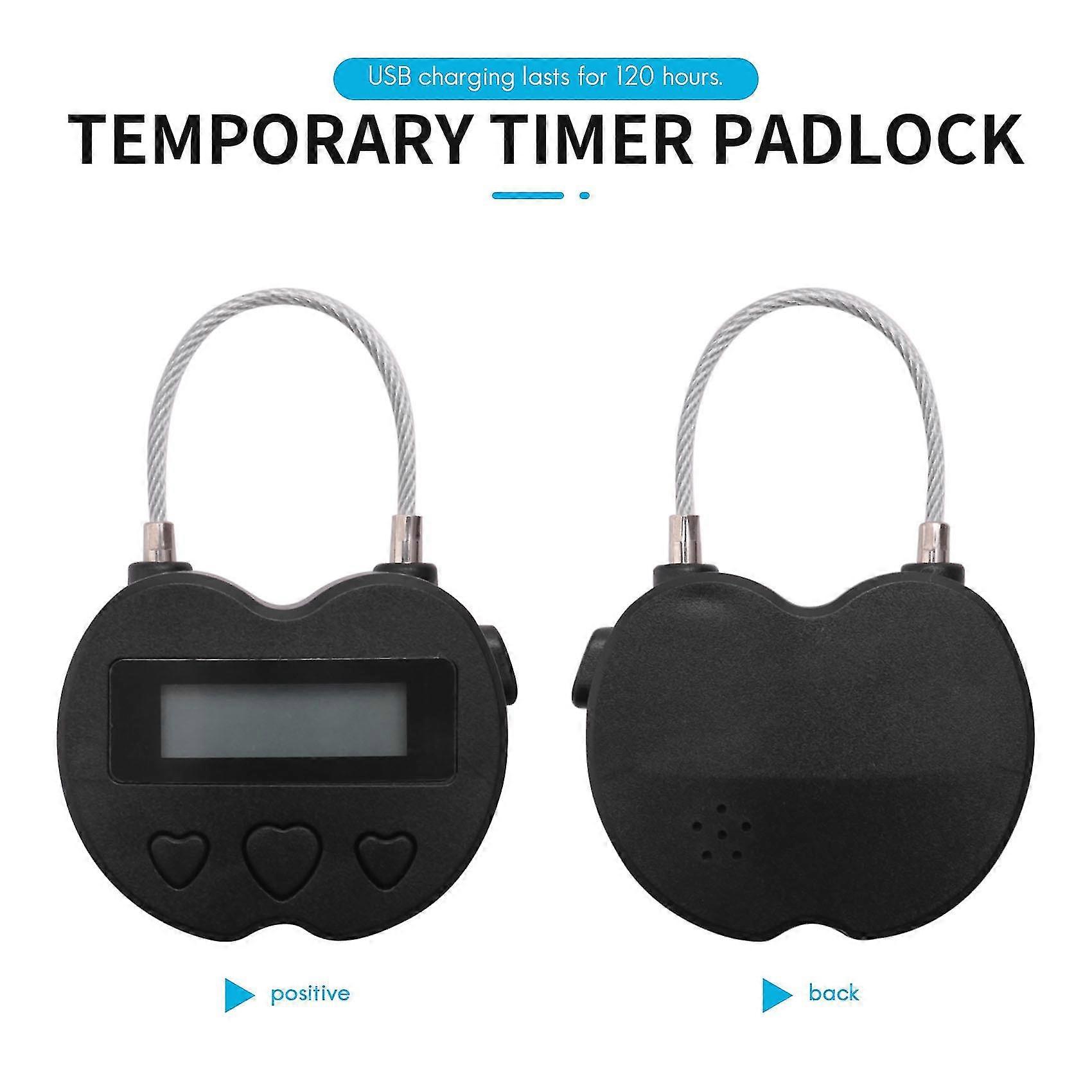 Smart Time Lock Lcd Display Time Lock Usb Rechargeable Temporary Timer ...