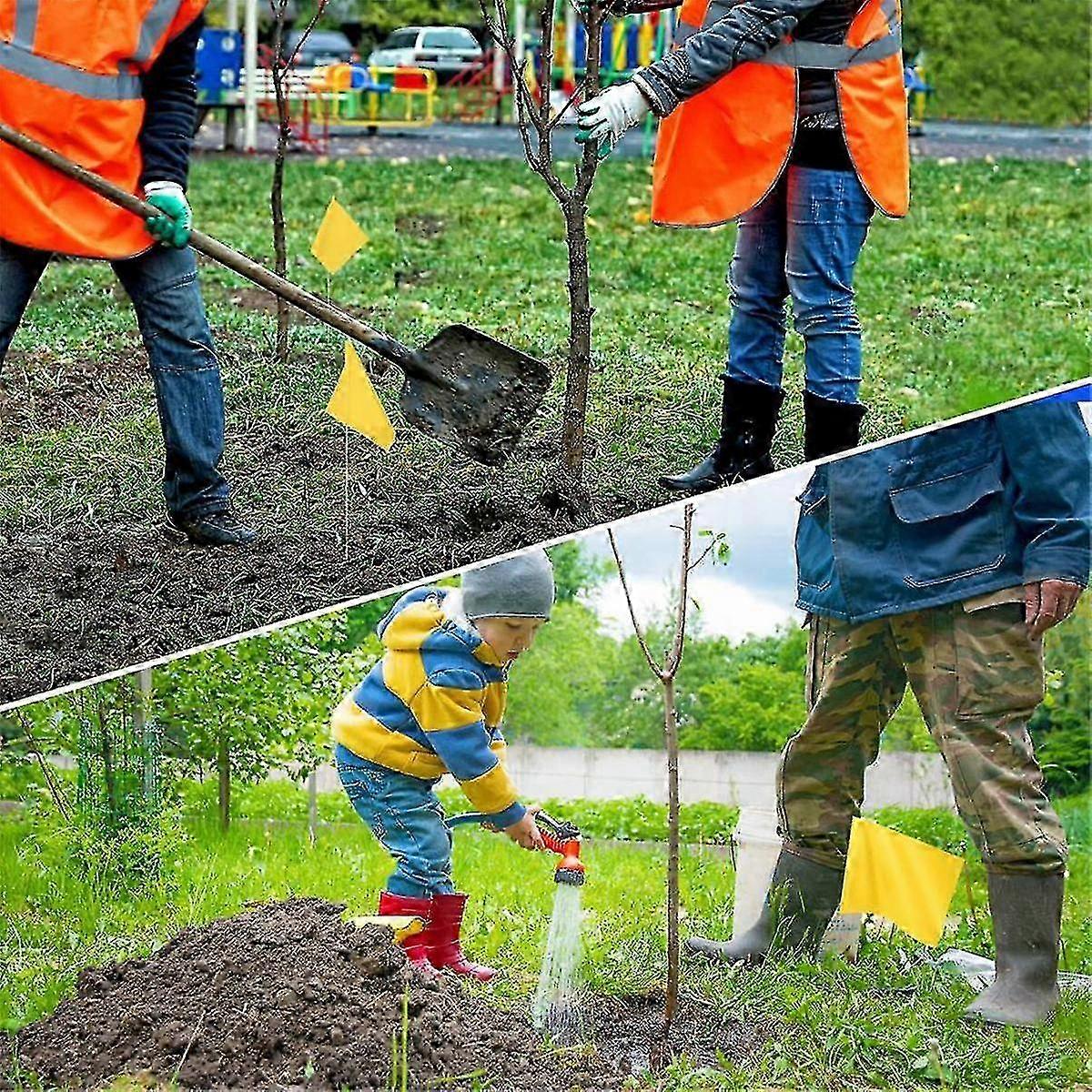 Marking Flags Marker Flags For Lawn 30 Pack Pvc Small Flags marking Flags Lawn Flags Garden ...